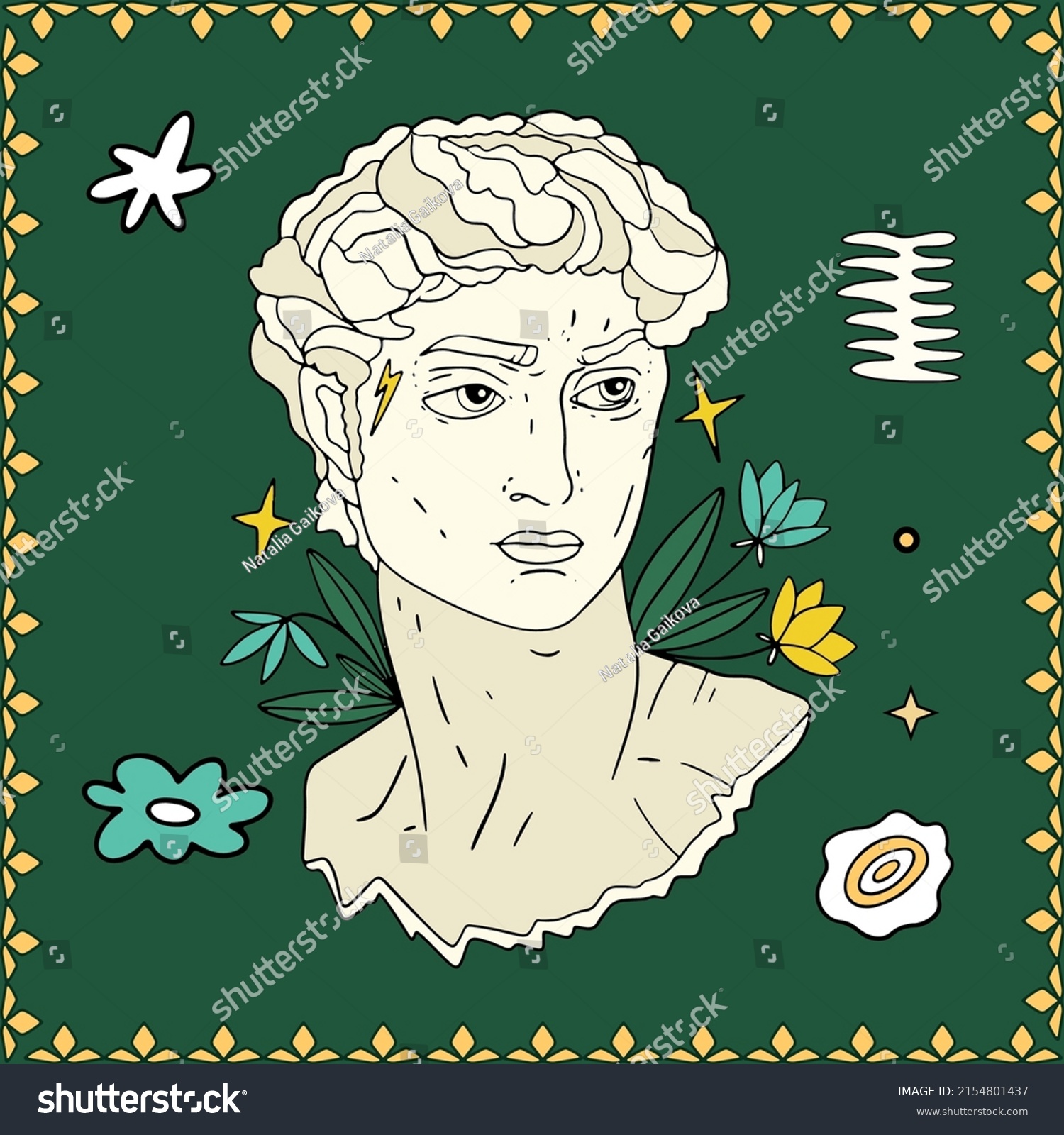 Vintage Retro Antique Hand Drawn Illustration Stock Vector Royalty