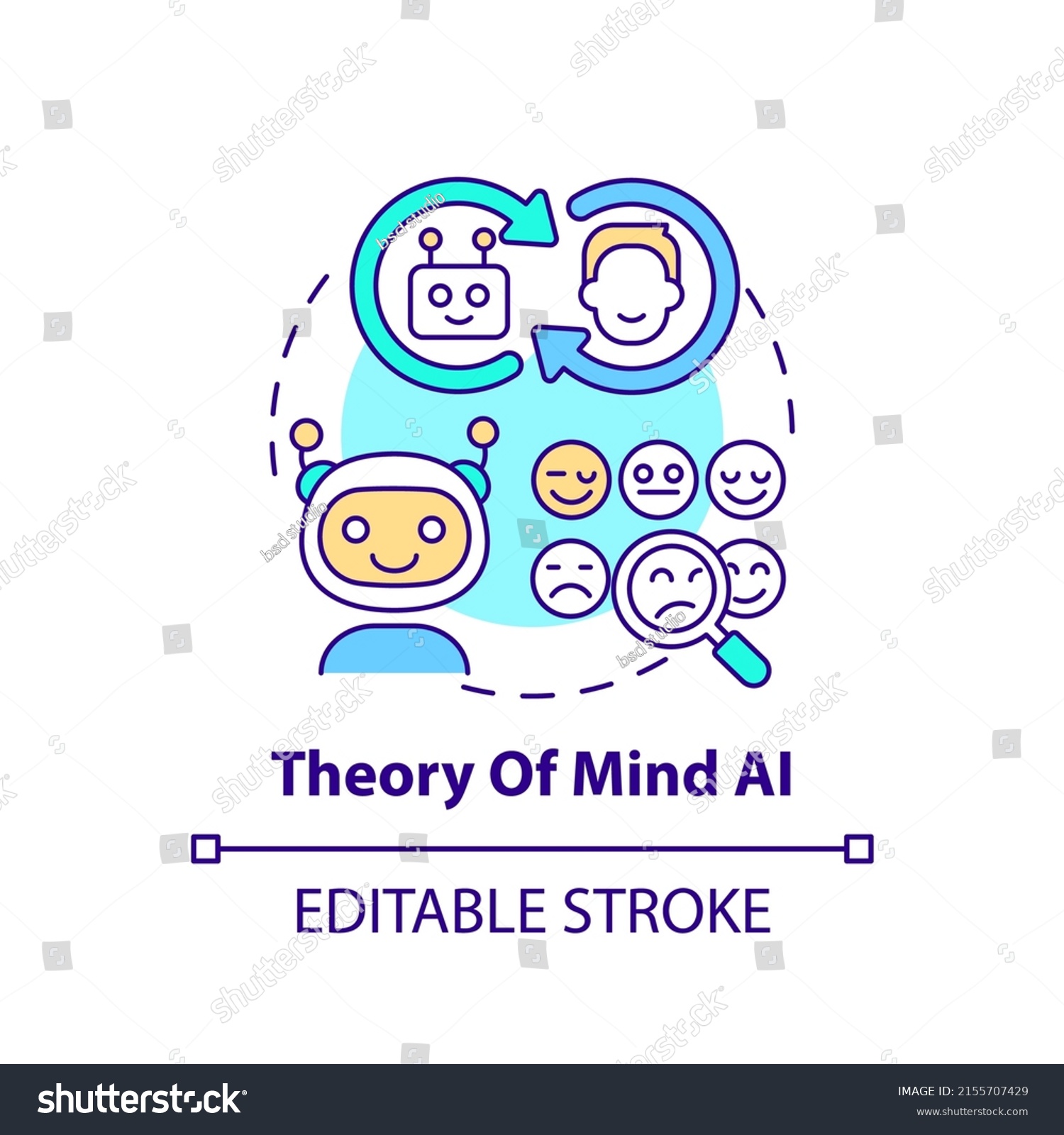 Theory Mind Ai Concept Icon Imitate Stock Vector (Royalty Free ... Theory Mind Ai Concept Icon Imitate Stock Vector (Royalty Free ...