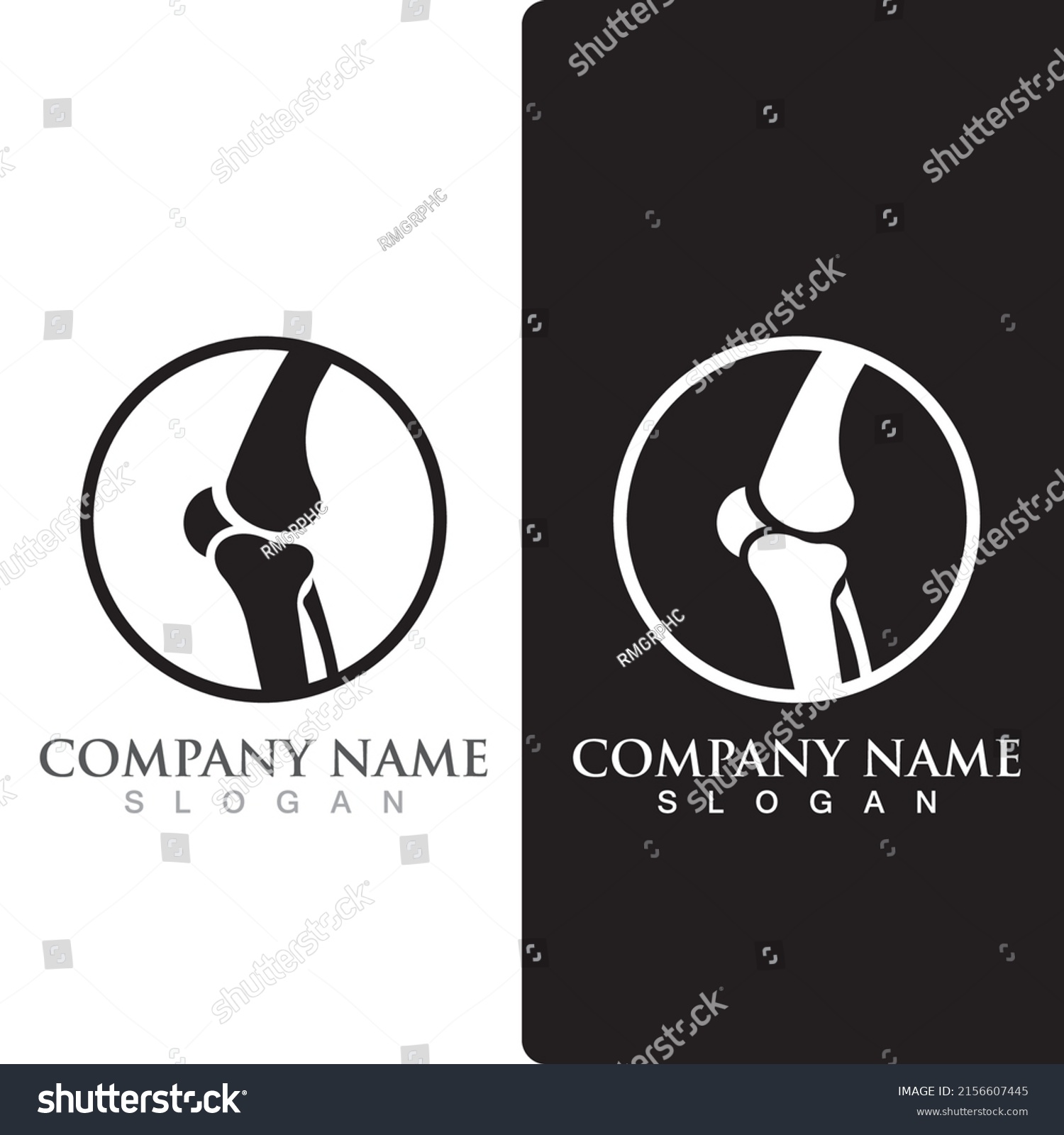 Bone Logo Vector Template Vector Stock Vector (Royalty Free) 2156607445 ...