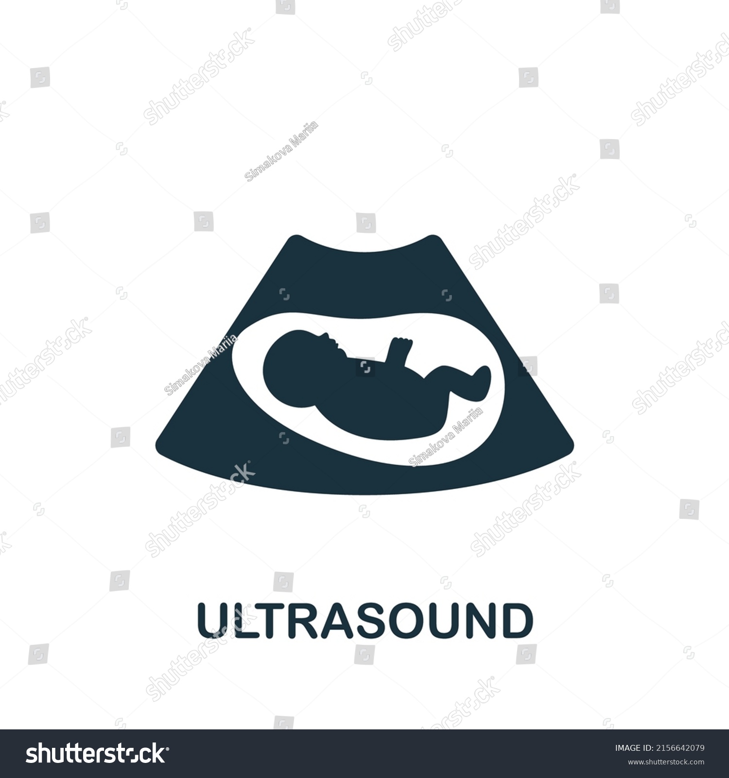 Ultrasound Icon Monochrome Simple Health Check Stock Vector (Royalty ... Ultrasound Icon Monochrome Simple Health Check Stock Vector (Royalty ...
