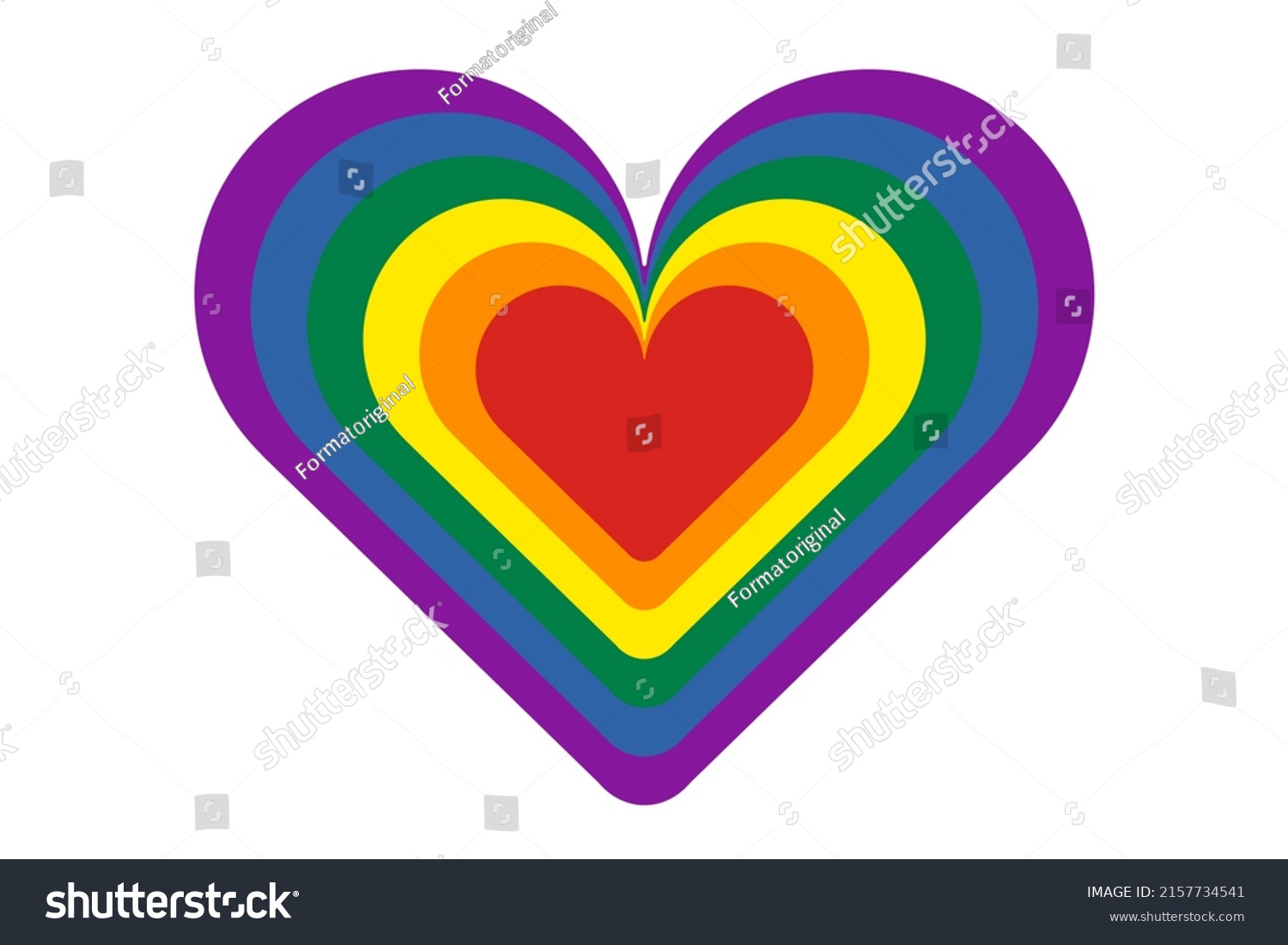 Colorful Heart Shape Icon Pride Flag Stock Vector (Royalty Free ... Colorful Heart Shape Icon Pride Flag Stock Vector (Royalty Free ...