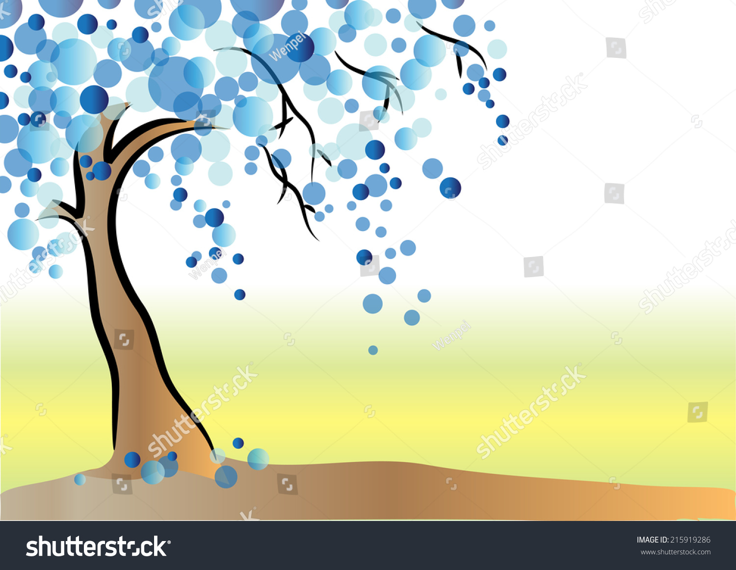 Vector Tree Background Stock Vector (Royalty Free) 215919286 | Shutterstock