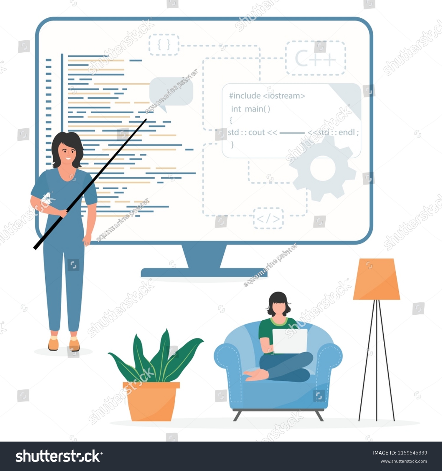 Vector Illustration Programming Languages Learning Software Stock ... Vector Illustration Programming Languages Learning Software Stock ...