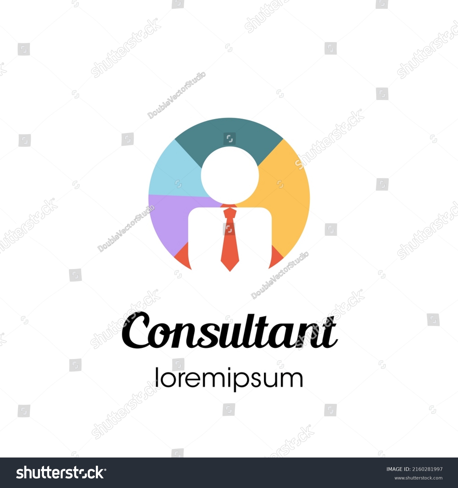Consultant Logo Symbol Template Design Stock Vector Royalty Free