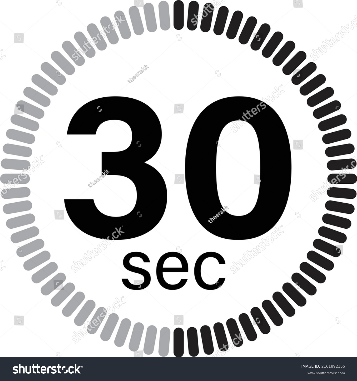 30 Second Timer Clock Icon On Stock Vector (Royalty Free) 2161892155 ... 30 Second Timer Clock Icon On Stock Vector (Royalty Free) 2161892155 ...