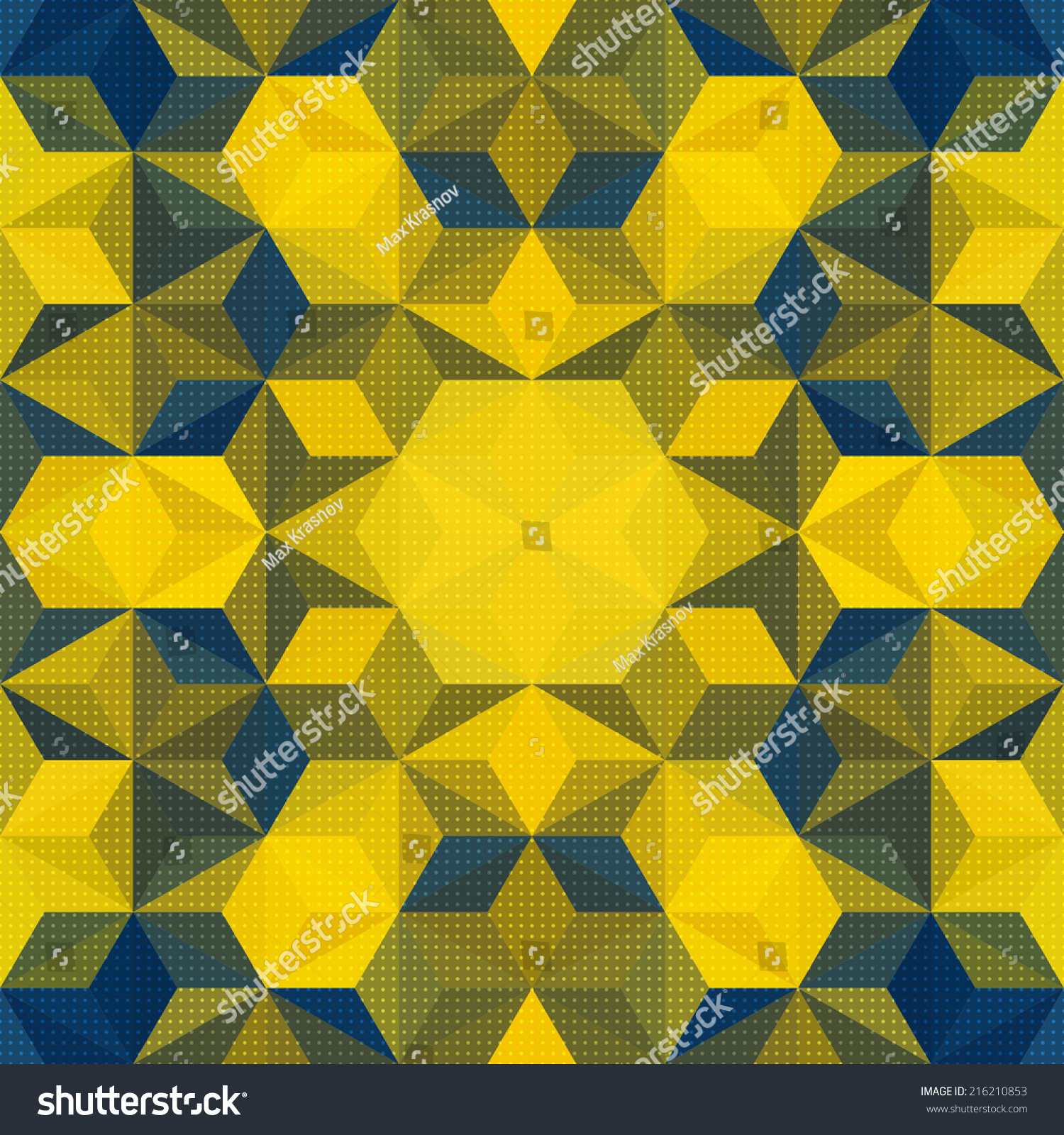 Vector Psychedelic Pattern Stock Vector (Royalty Free) 216210853 ...