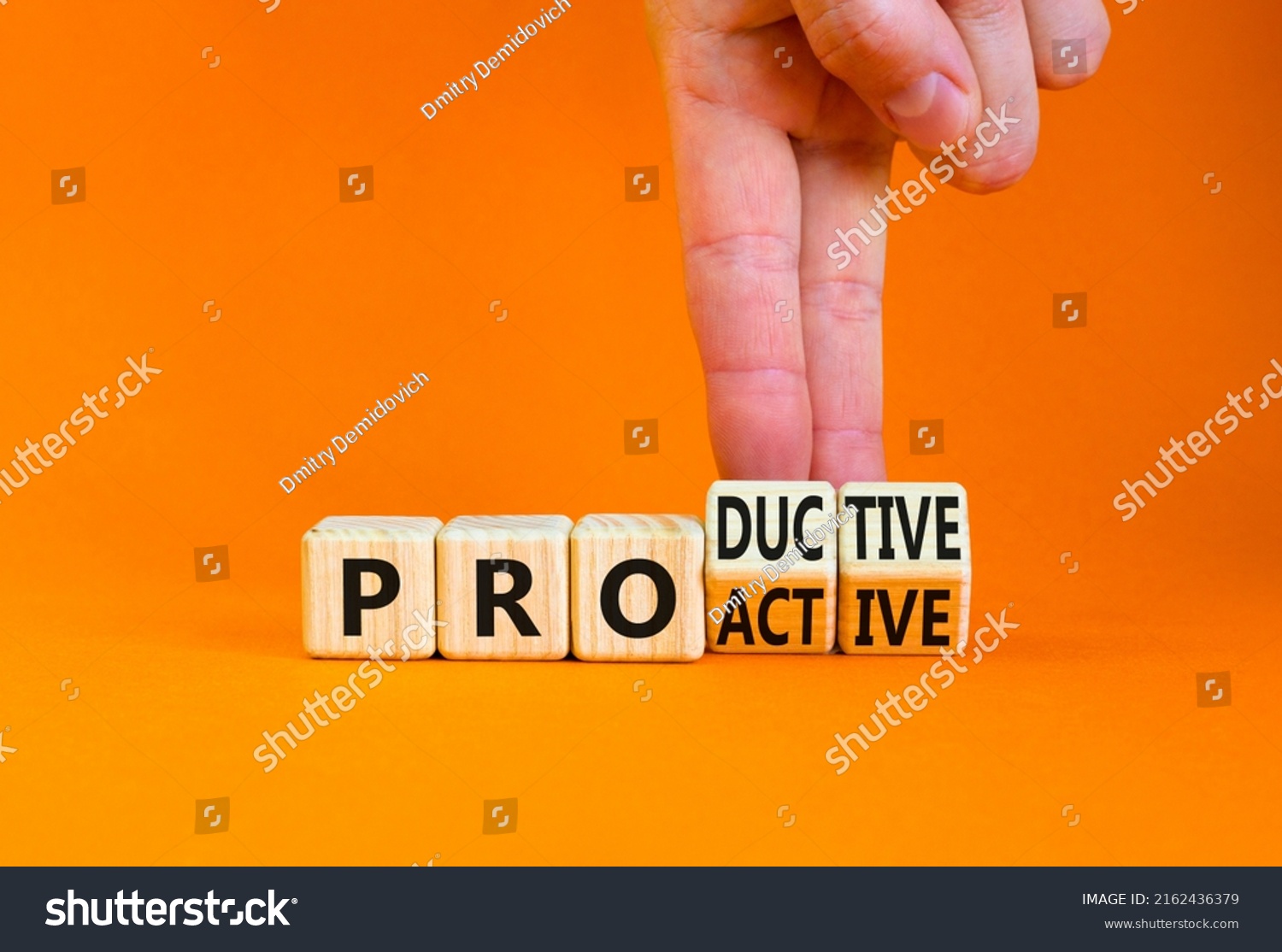 Proactive Productive Symbol Businessman Turns Cubes Stock Photo ... Proactive Productive Symbol Businessman Turns Cubes Stock Photo ...