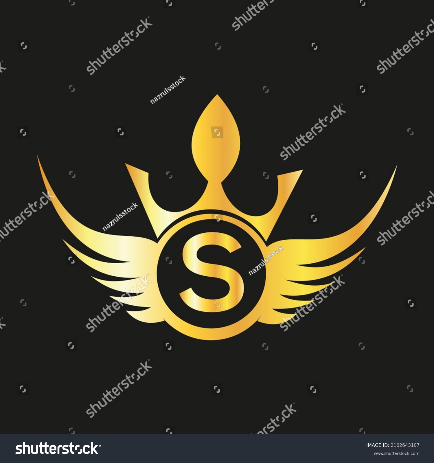 Letter S Queen Logo Design Vector Stock Vector Royalty Free 2162643107 Shutterstock
