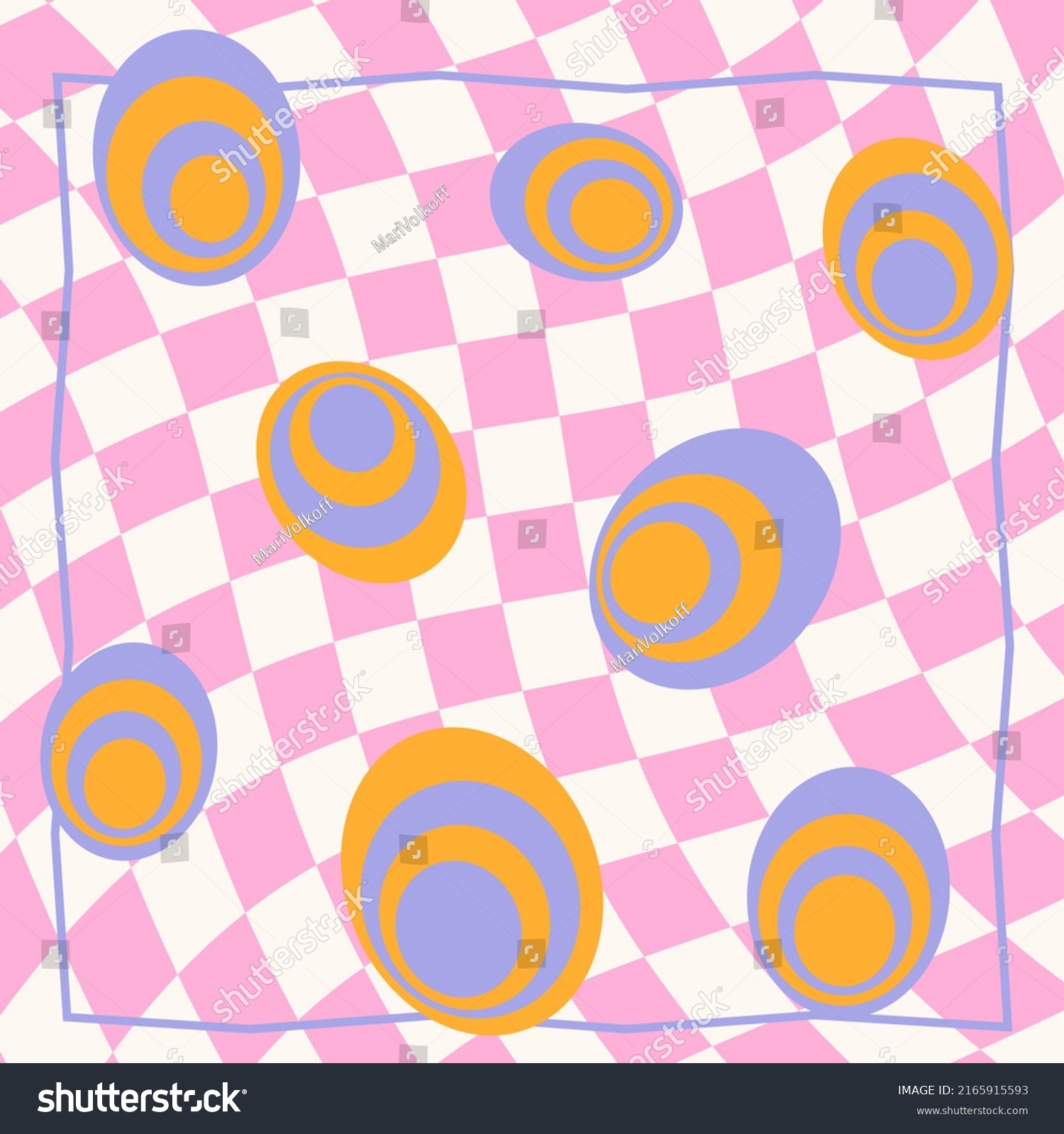 1970s Retro Pattern Groovy Trippy Psychedelic Stock Vector (Royalty ...