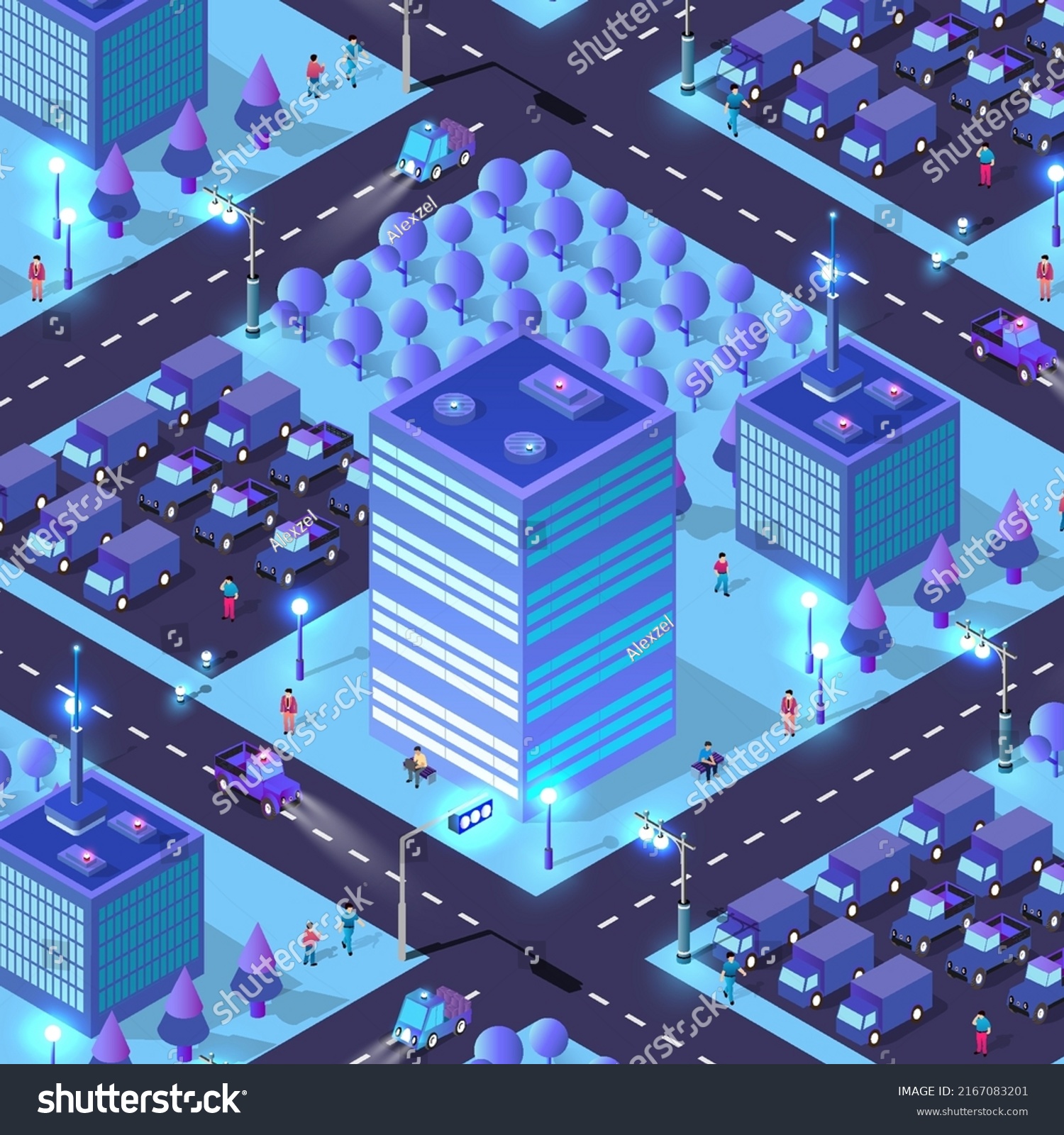 City Future Smart Urban Isometric Night Stock Vector (Royalty Free ... City Future Smart Urban Isometric Night Stock Vector (Royalty Free ...