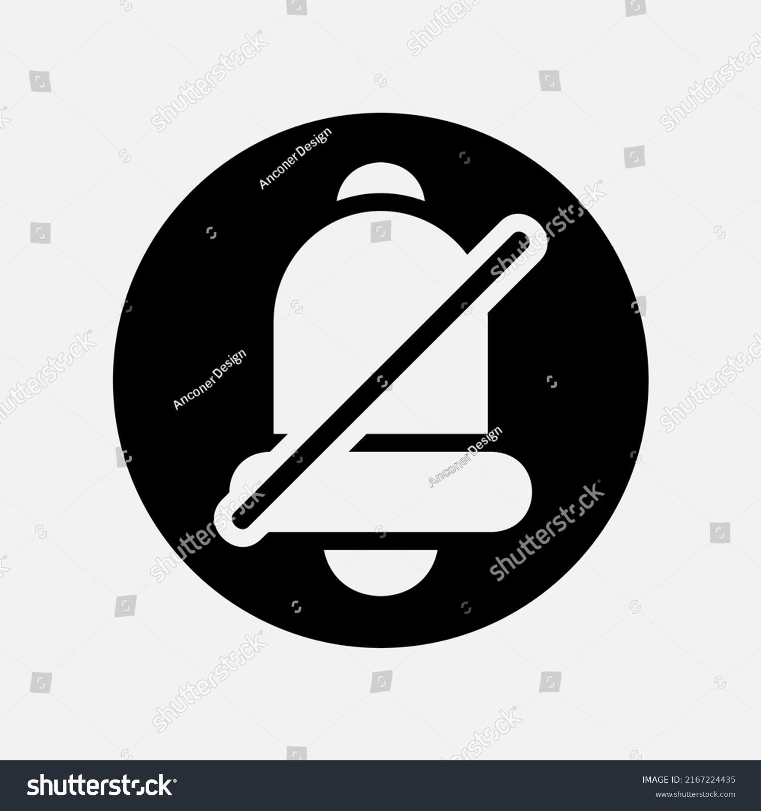 Notification Off Icon Solid Style About Stock Vector (Royalty Free ... Notification Off Icon Solid Style About Stock Vector (Royalty Free ...