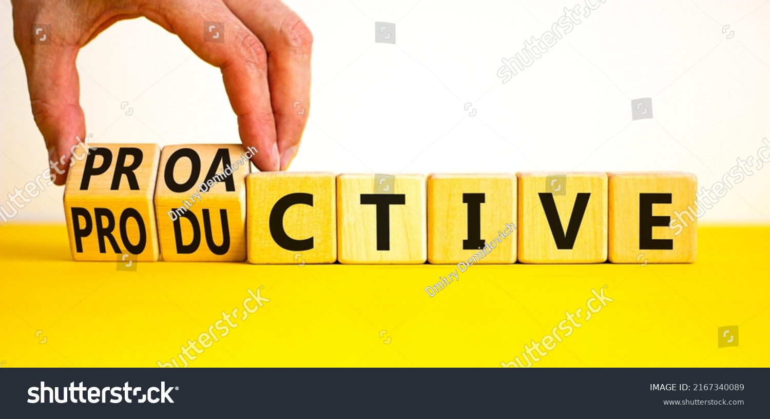 Proactive Productive Symbol Businessman Turns Cubes Stock Photo ... Proactive Productive Symbol Businessman Turns Cubes Stock Photo ...
