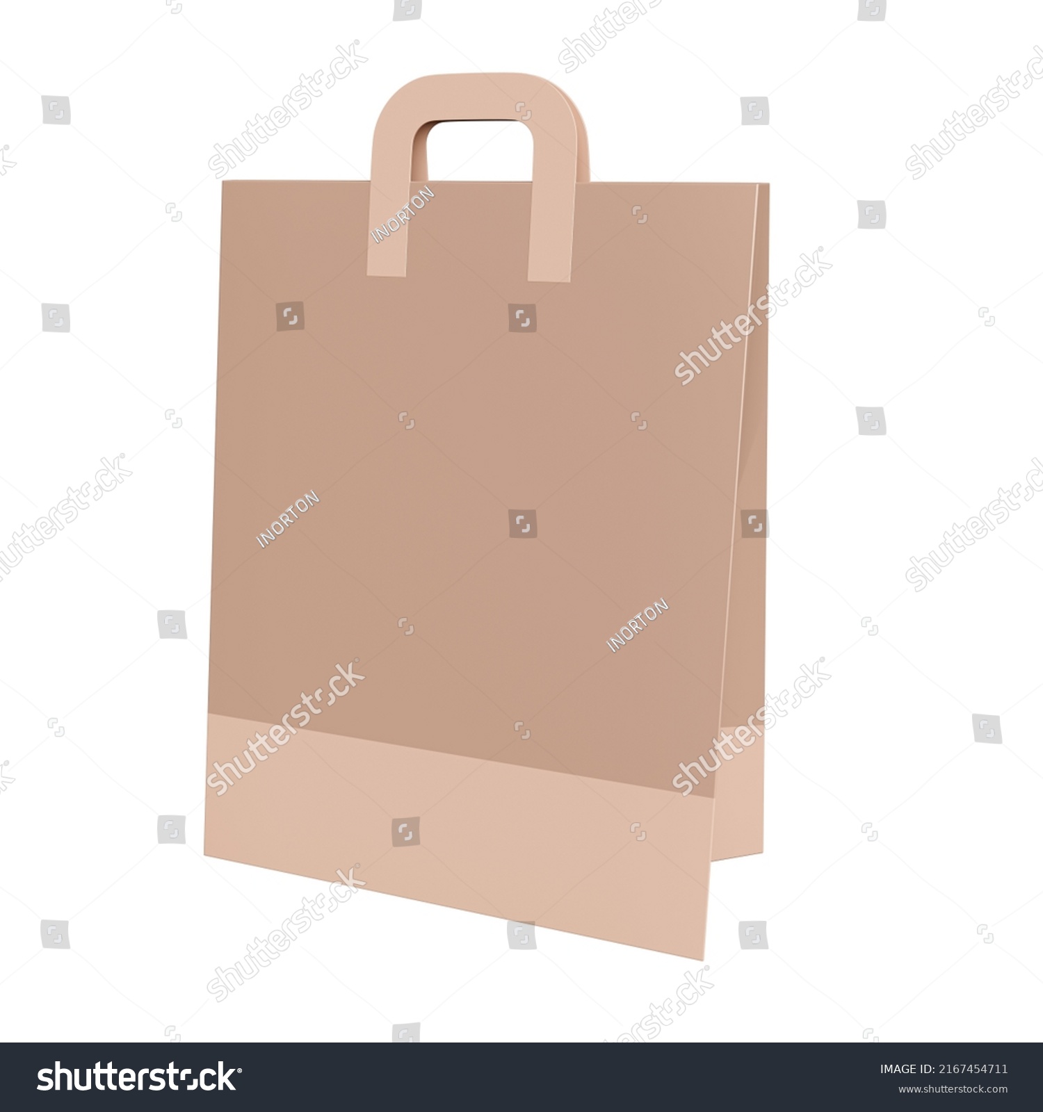 Shopping Bag 3d Icon Render Illustration Stock Illustration 2167454711