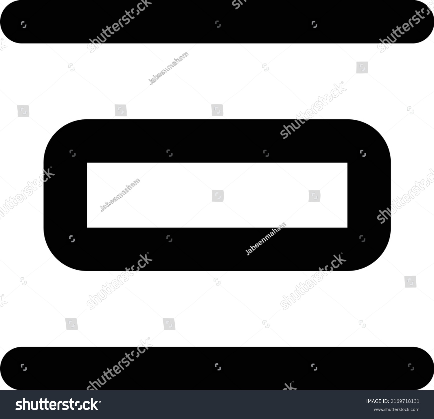 Distribute Vertically Ui Ux Icon App Stock Vector Royalty Free