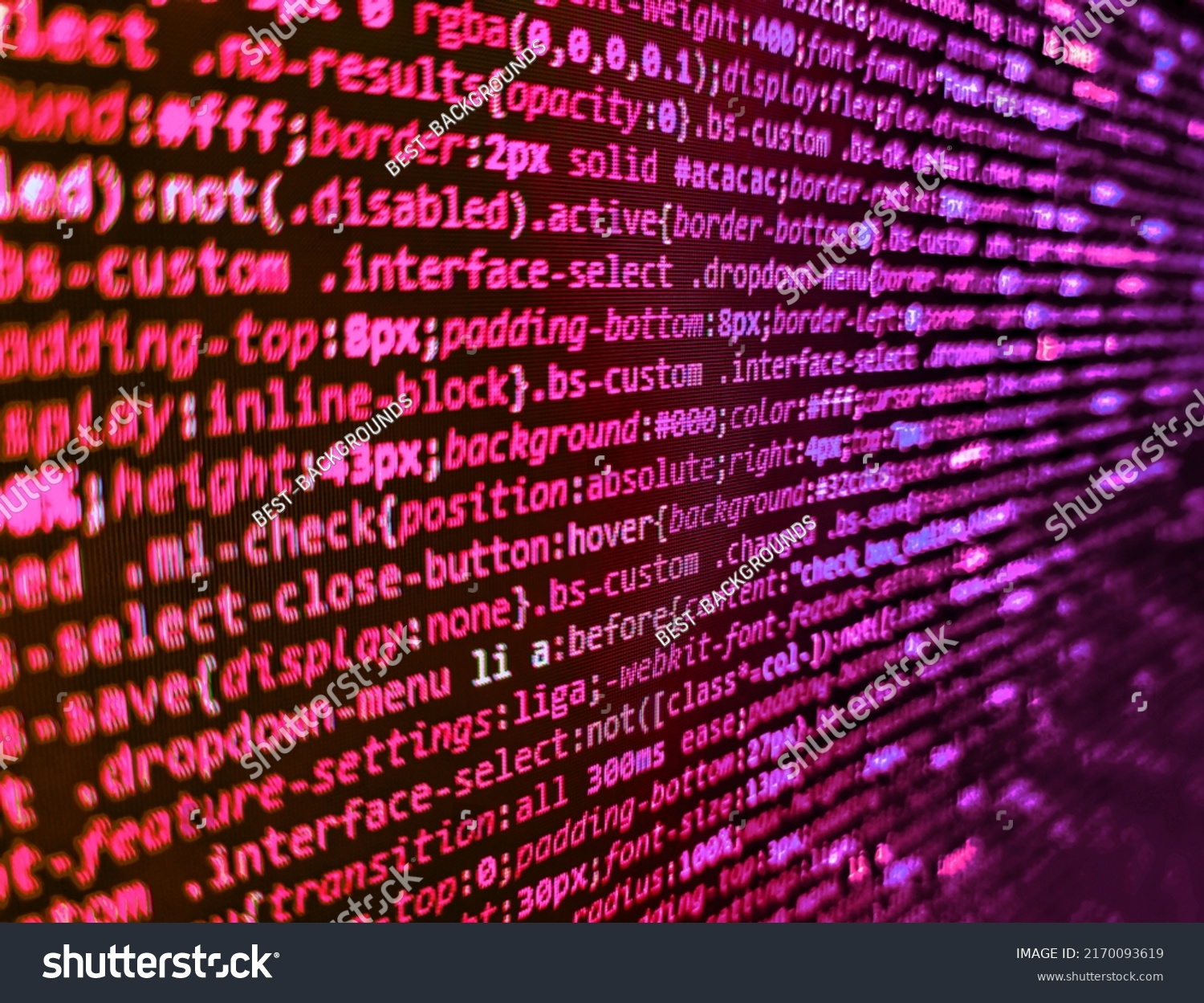 Developer Software Programming Code Lines Html Stock Photo 2170093619 ... Developer Software Programming Code Lines Html Stock Photo 2170093619 ...