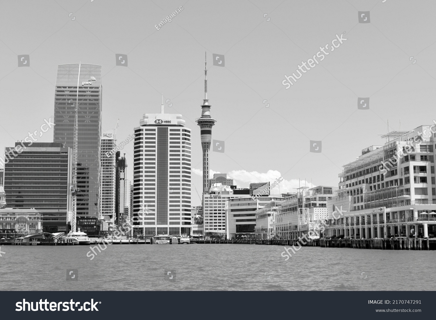 Auckland Downtown Skyline New Pwc Hsbc Stock Photo 2170747291 ... Auckland Downtown Skyline New Pwc Hsbc Stock Photo 2170747291 ...