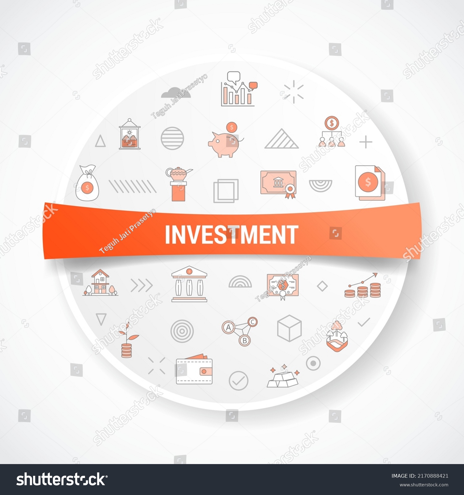 Investment Concept Icon Concept Round Circle Stock Vector (Royalty Free) 2170888421 | Shutterstock