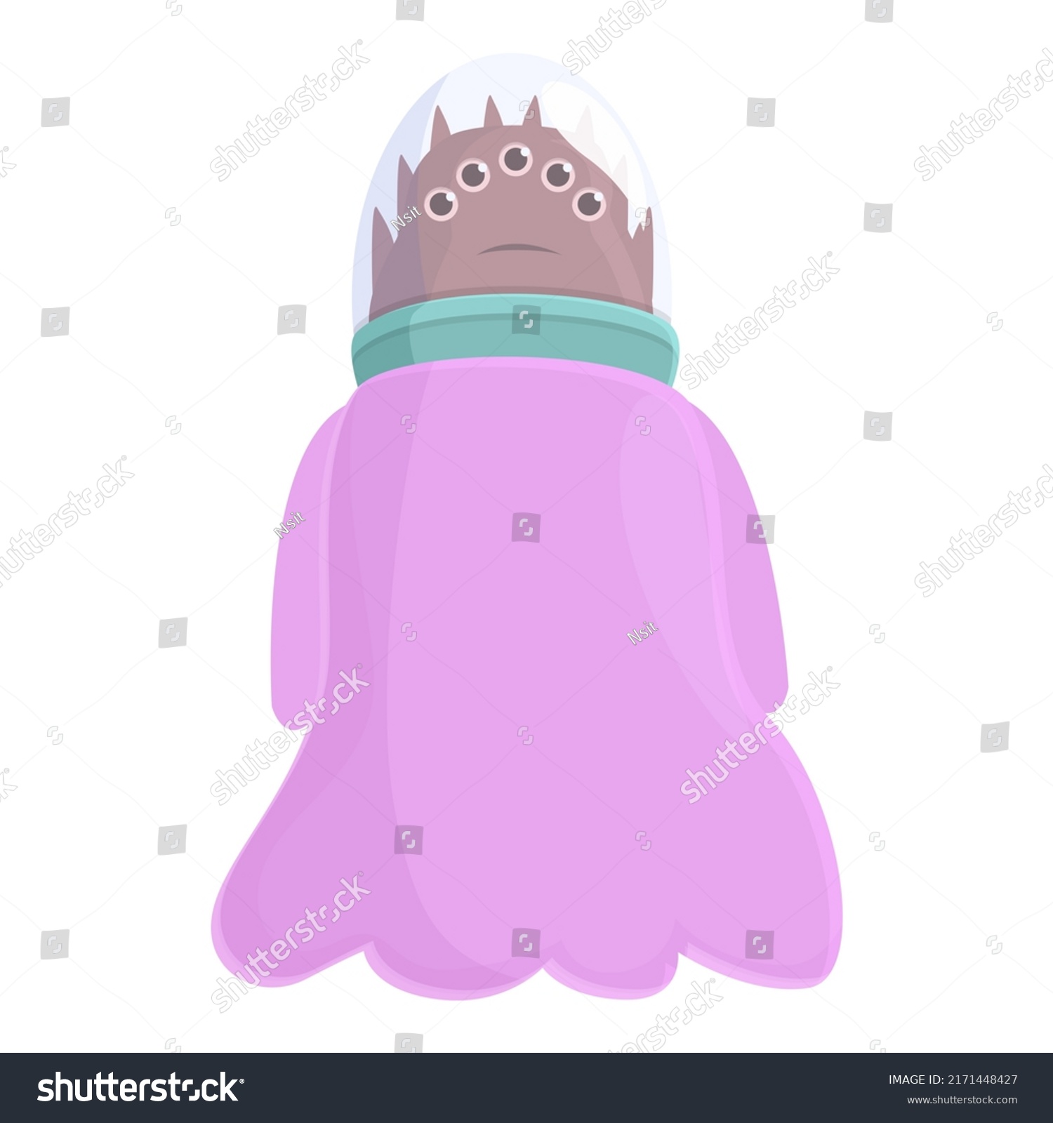 Mouth Alien Icon Cartoon Vector Cute Stock Vector Royalty Free 2171448427 Shutterstock