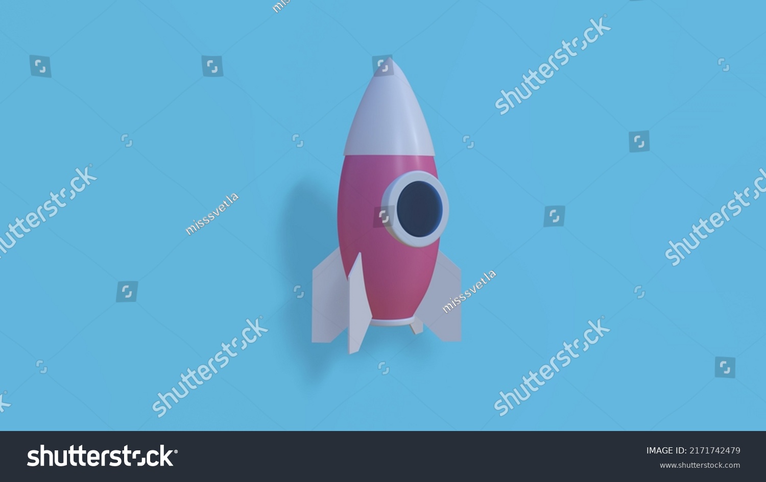 3d Image Rocket Launch 3d Rendering Stock Illustration 2171742479 Shutterstock