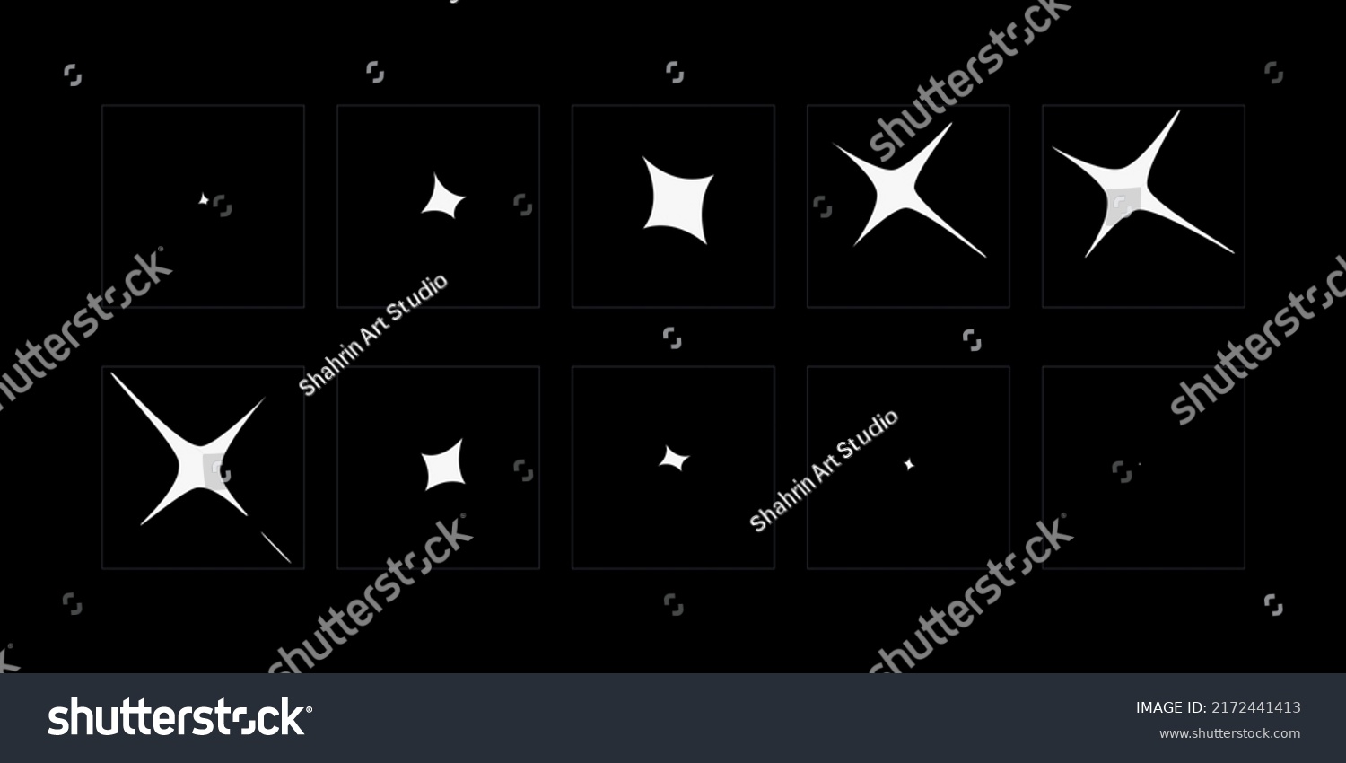 Shine Vector Animation Shine Vfx Sprite Stock Vector Royalty Free 2172441413 Shutterstock