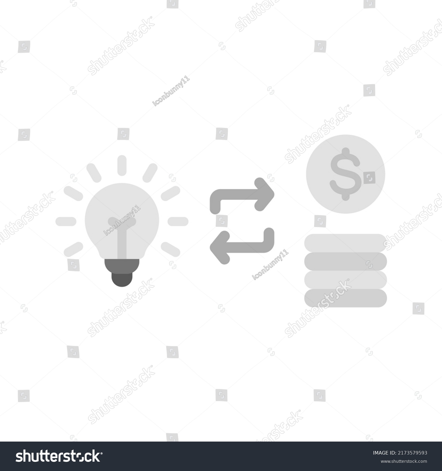 Convert Idea Into Money Icon Vector Stock Vector (Royalty Free ... Convert Idea Into Money Icon Vector Stock Vector (Royalty Free ...