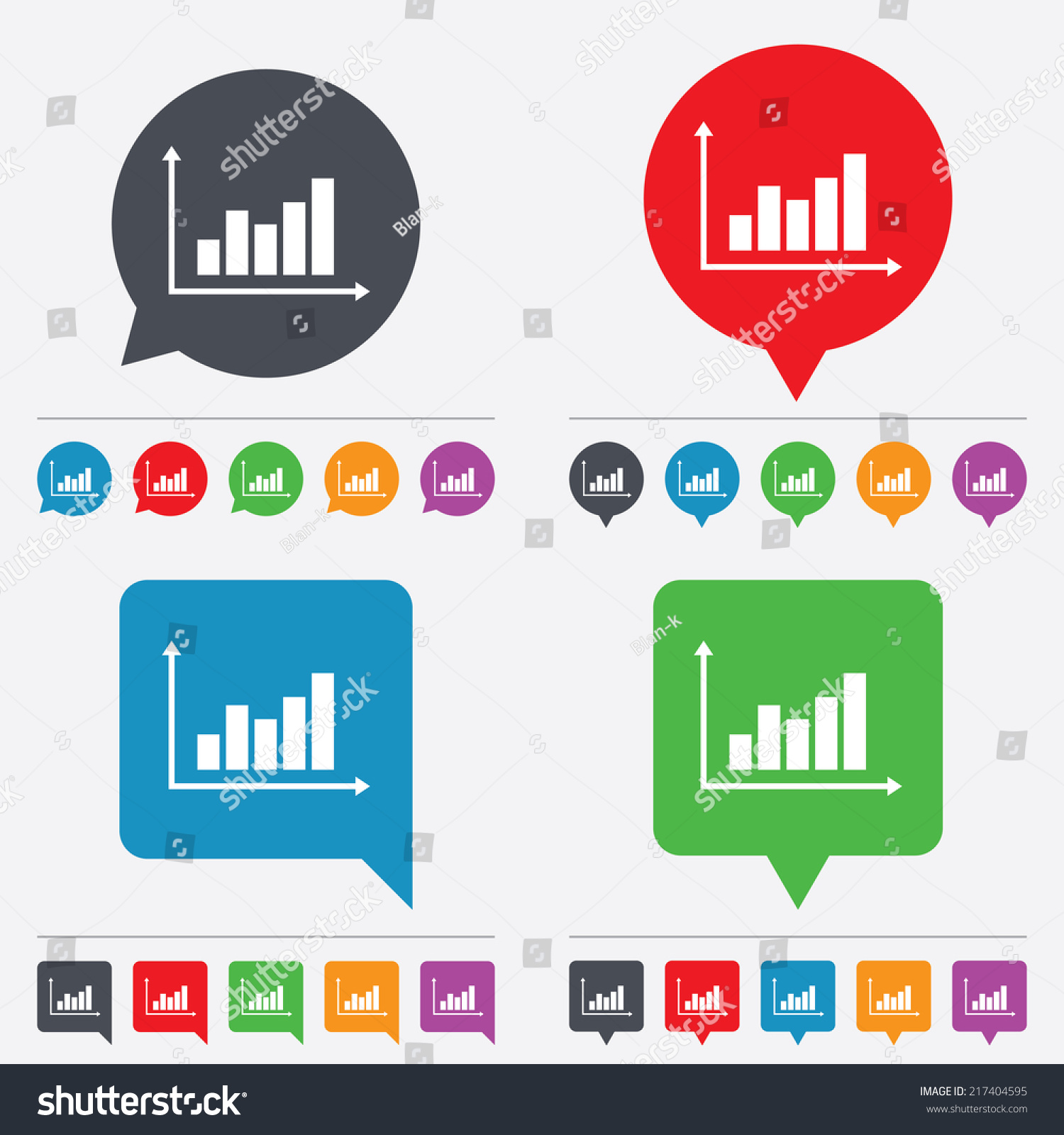 Graph Chart Sign Icon Diagram Symbol Stock Vector (royalty Free