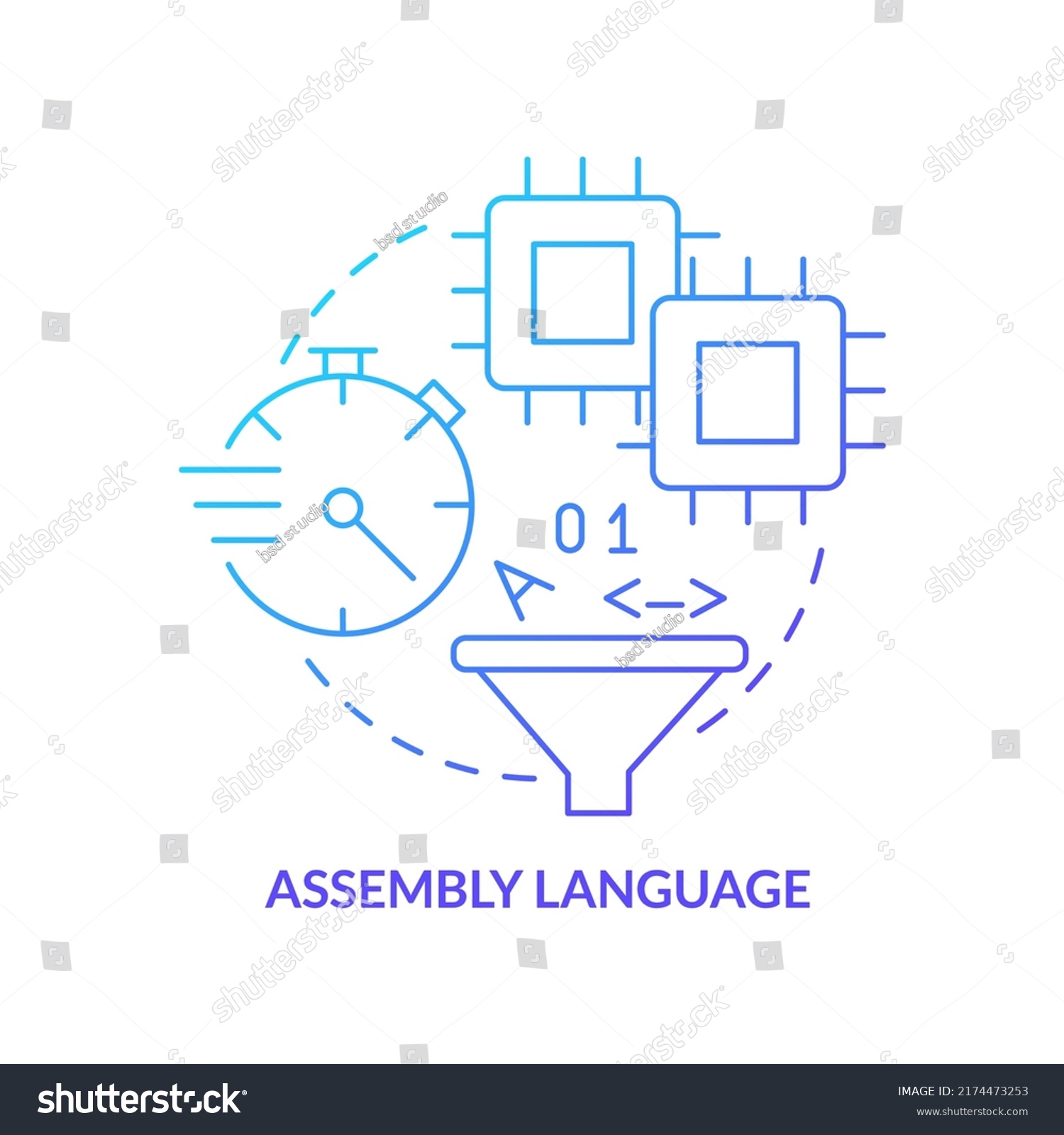 Assembly Language Blue Gradient Concept Icon Stock Vector (Royalty Free ... Assembly Language Blue Gradient Concept Icon Stock Vector (Royalty Free ...