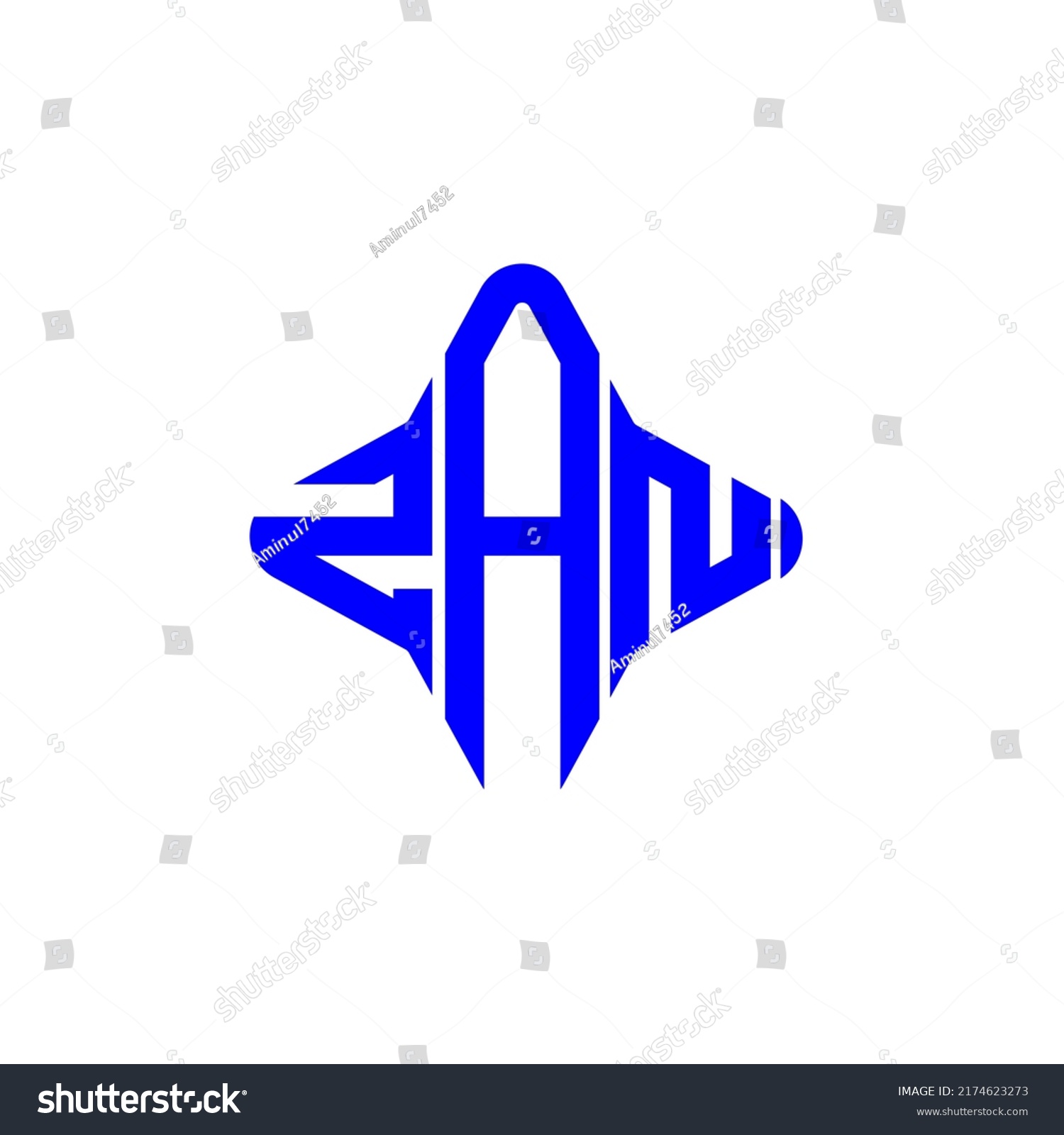 Zan Letter Logo Creative Design Vector Stock Vector (Royalty Free ... Zan Letter Logo Creative Design Vector Stock Vector (Royalty Free ...