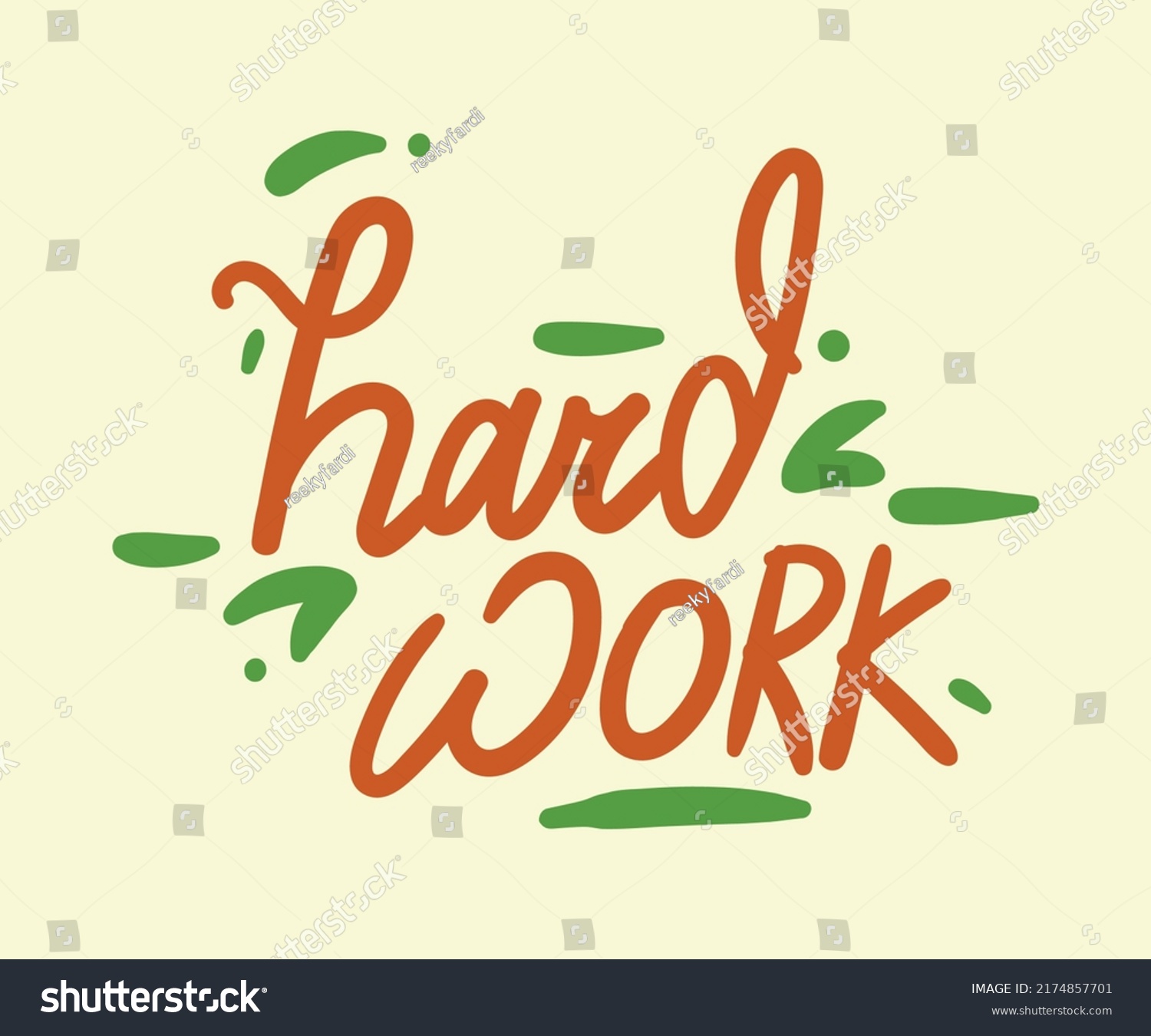 Inspirational Quote Hand Drawn Illustration Lettering Stock Vector