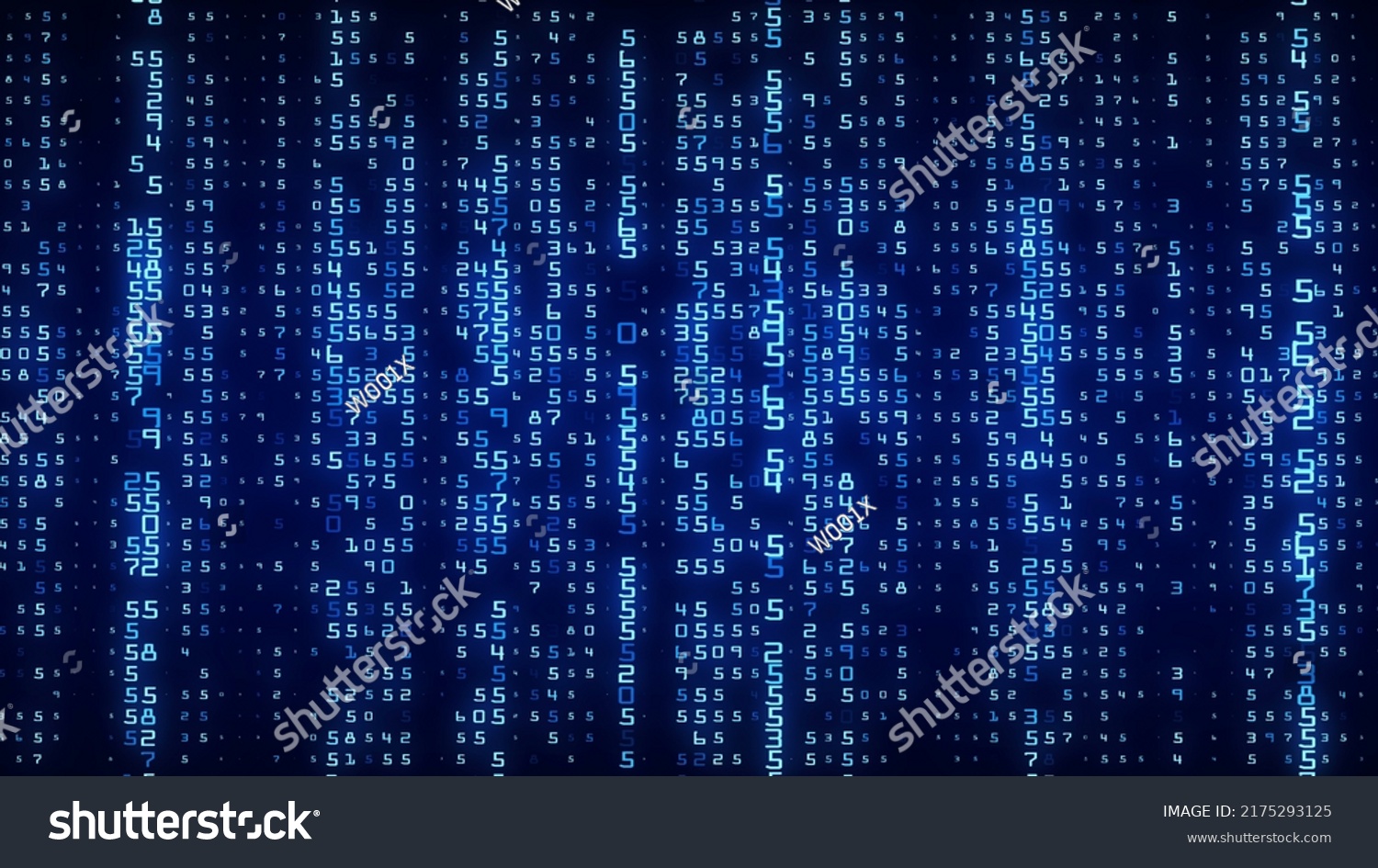 Digital Background Blue Matrix Coding Hacking Stock Illustration 2175293125 Shutterstock