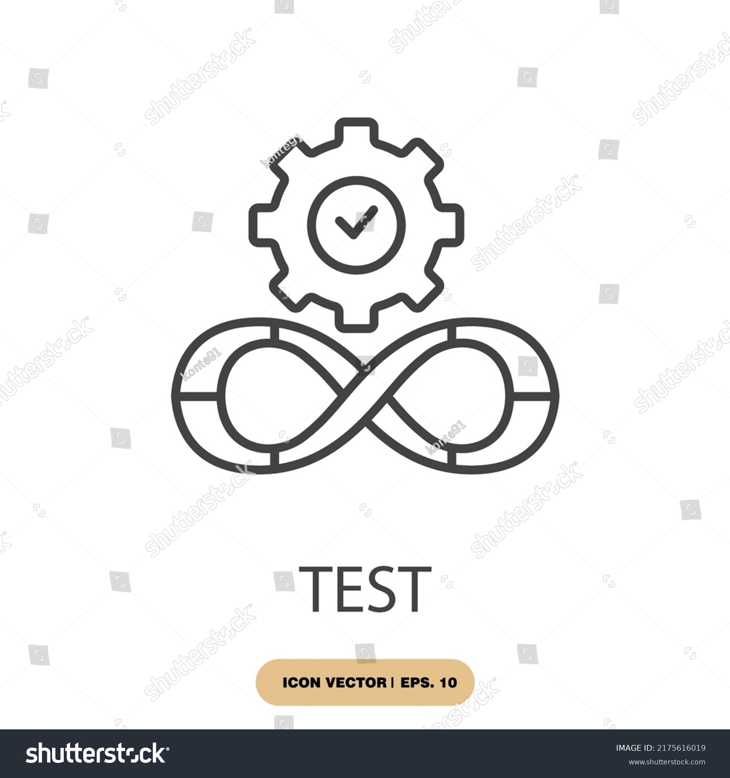 Test Icons Symbol Vector Elements Infographic Stock Vector (Royalty ...