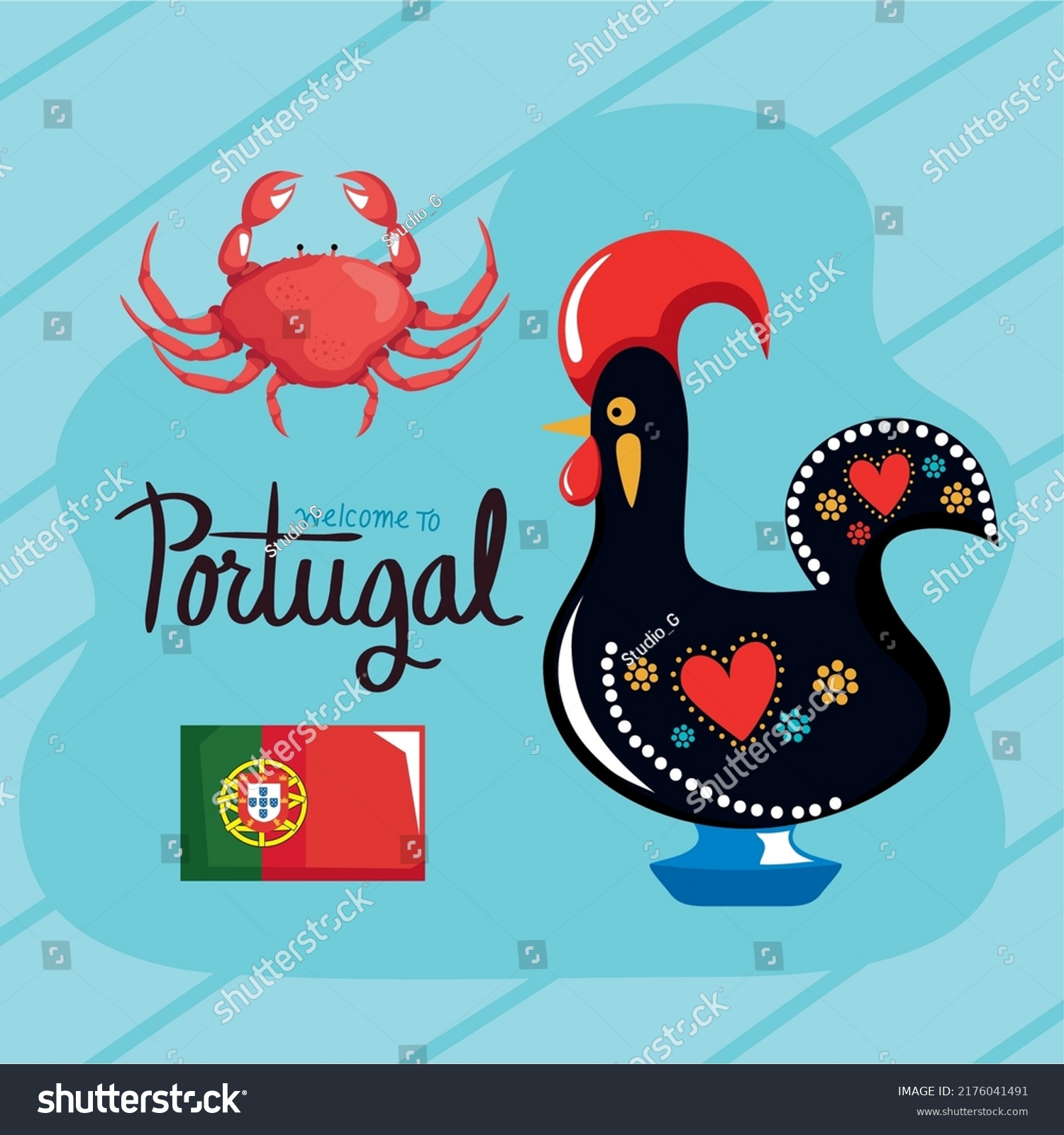 Welcome Portugal Lettering Poster Stock Vector (Royalty Free ... Welcome Portugal Lettering Poster Stock Vector (Royalty Free ...