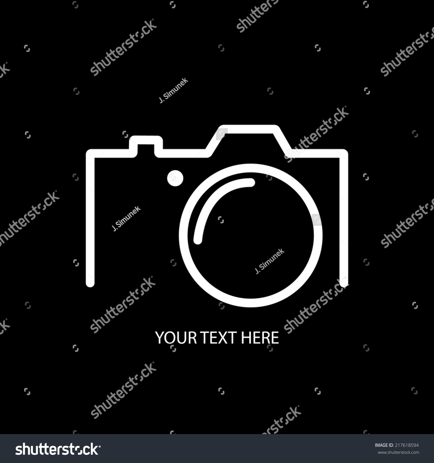 Digital Camera Minimal Concept Stock Vector (Royalty Free) 217618594 ...