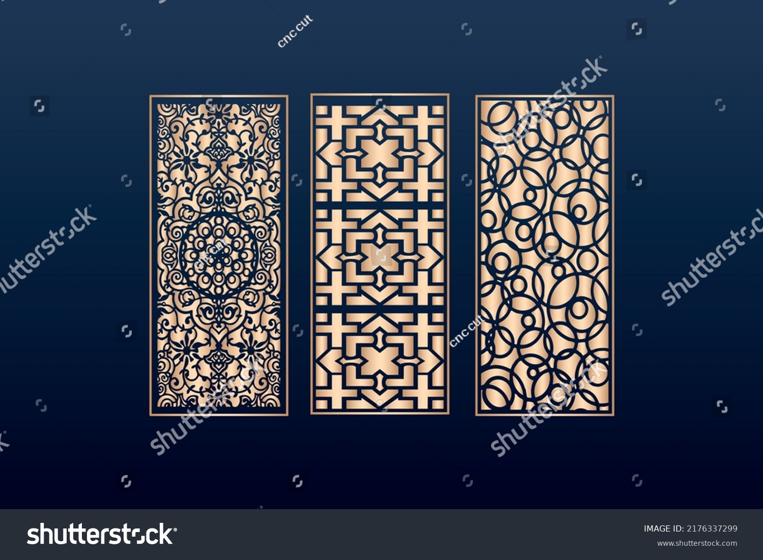 Decorative Elementsborder Frame Borders Pattern Islamic Stock Vector ...