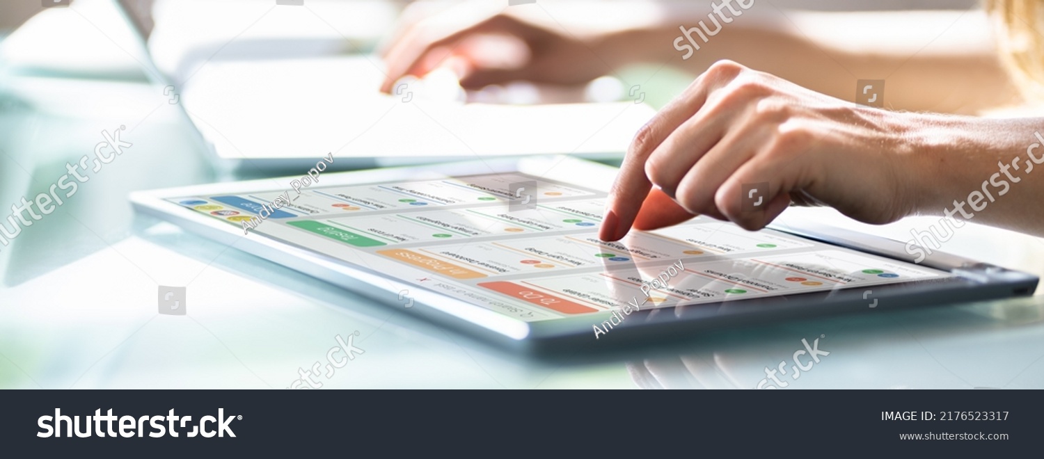 Scrum Project Manager Scheduling Using Agile Stock Photo 2176523317 ... Scrum Project Manager Scheduling Using Agile Stock Photo 2176523317 ...