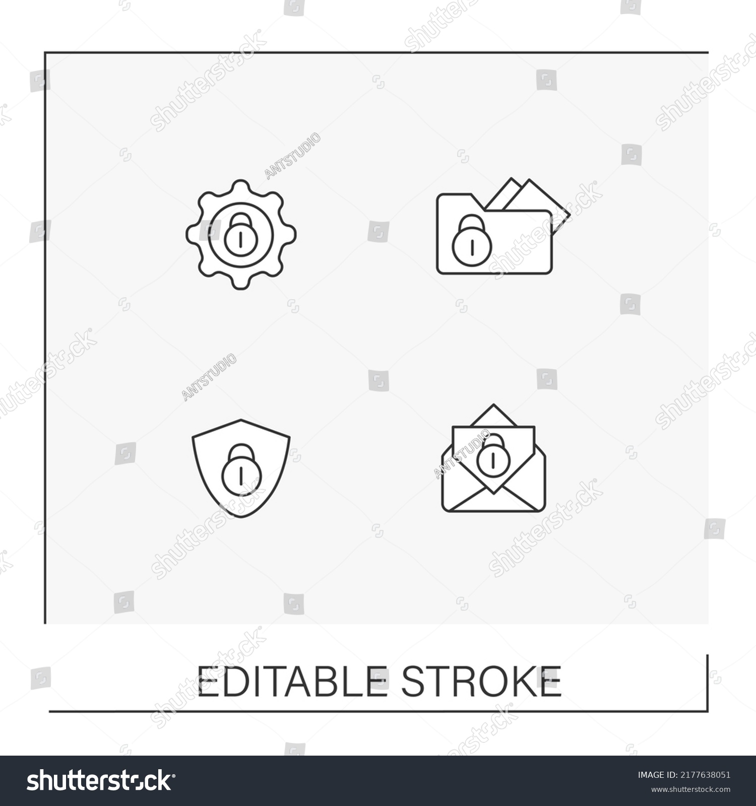Data Privacy Line Icons Set Protect Stock Vector (Royalty Free ... Data Privacy Line Icons Set Protect Stock Vector (Royalty Free ...