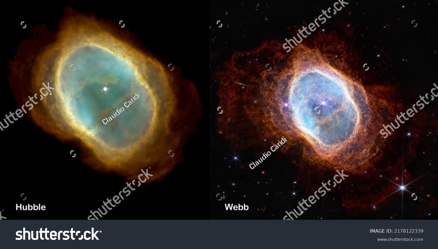 Webb Hubble Telescopes Sidebyside Comparisons Visual Stock Photo ... Webb Hubble Telescopes Sidebyside Comparisons Visual Stock Photo ...