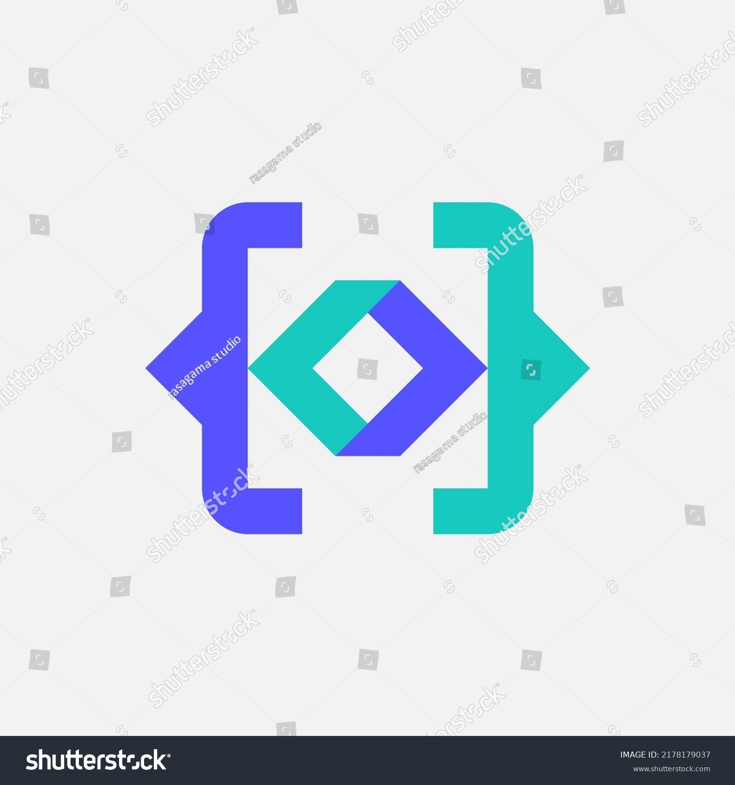 Programming Code Logo Modern Coding Logo Stock Vector (royalty Free