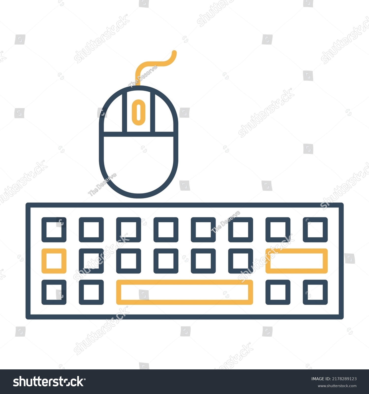 Keyboard Mouse Vector Icon Which Suitable Stock Vector Royalty Free
