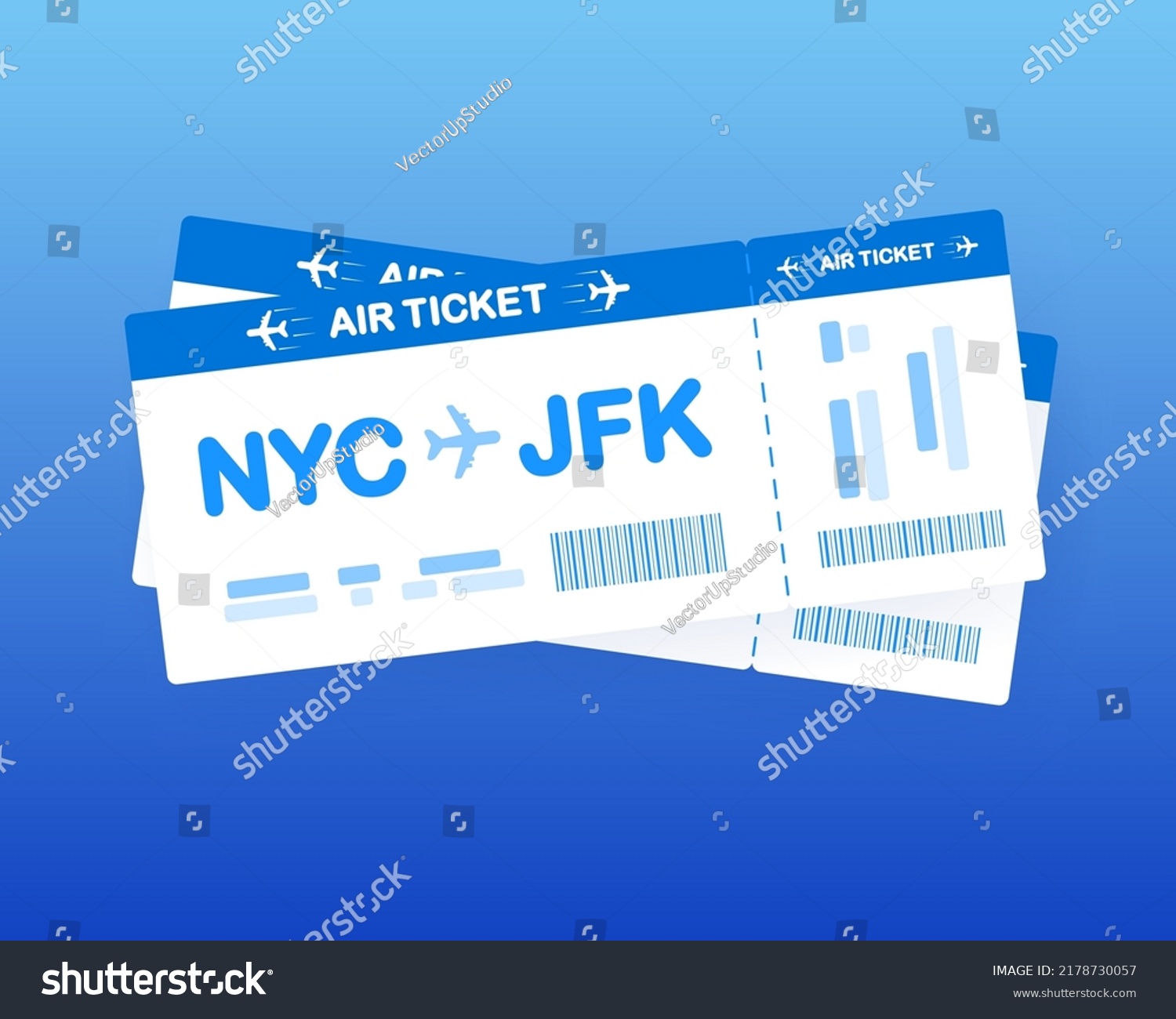 Modern Realistic Airline Ticket Design Flight Stock Vector (Royalty ... Modern Realistic Airline Ticket Design Flight Stock Vector (Royalty ...