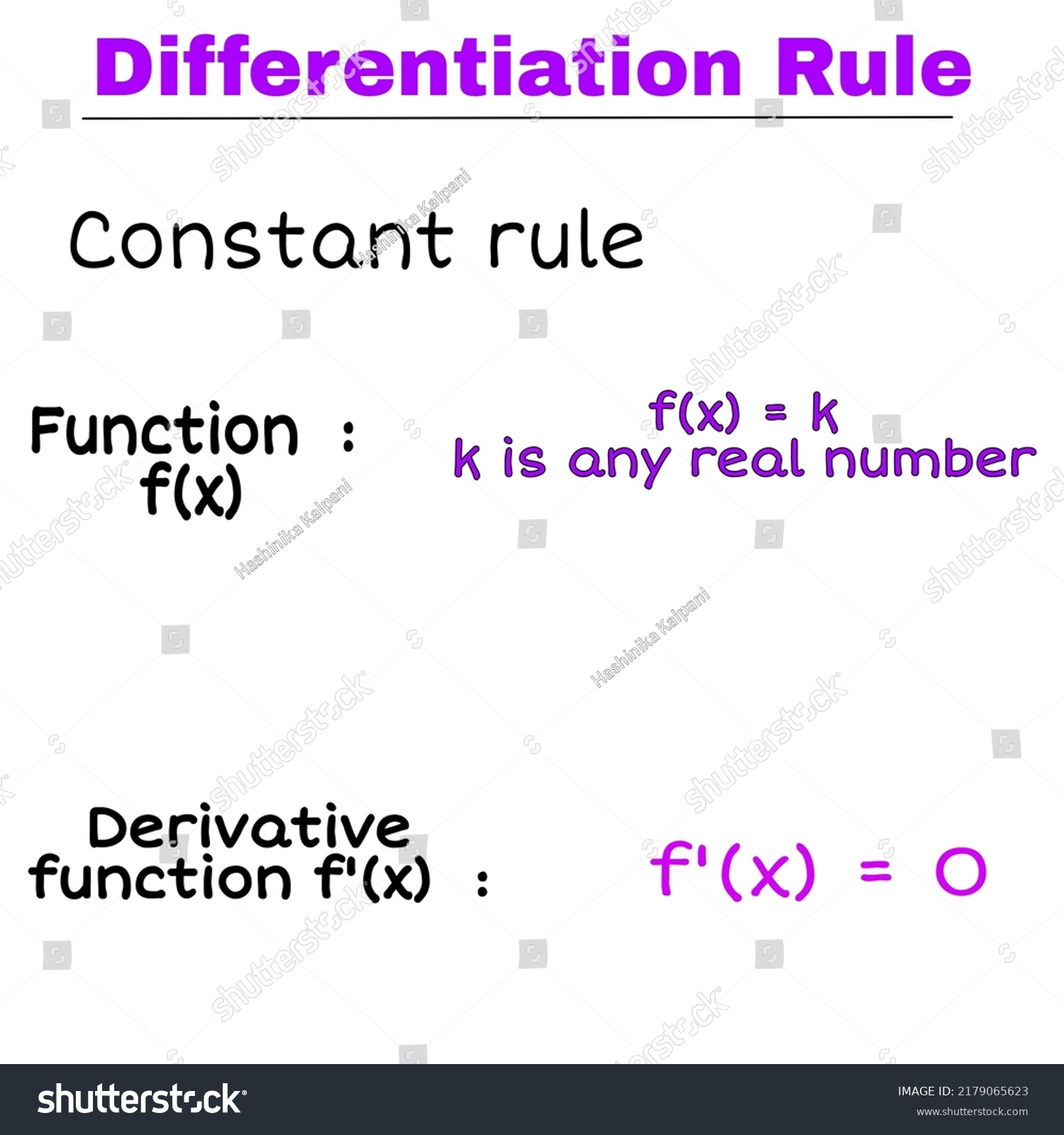Basic Rules Differentiation Single Term This Stock Illustration ... Basic Rules Differentiation Single Term This Stock Illustration ...