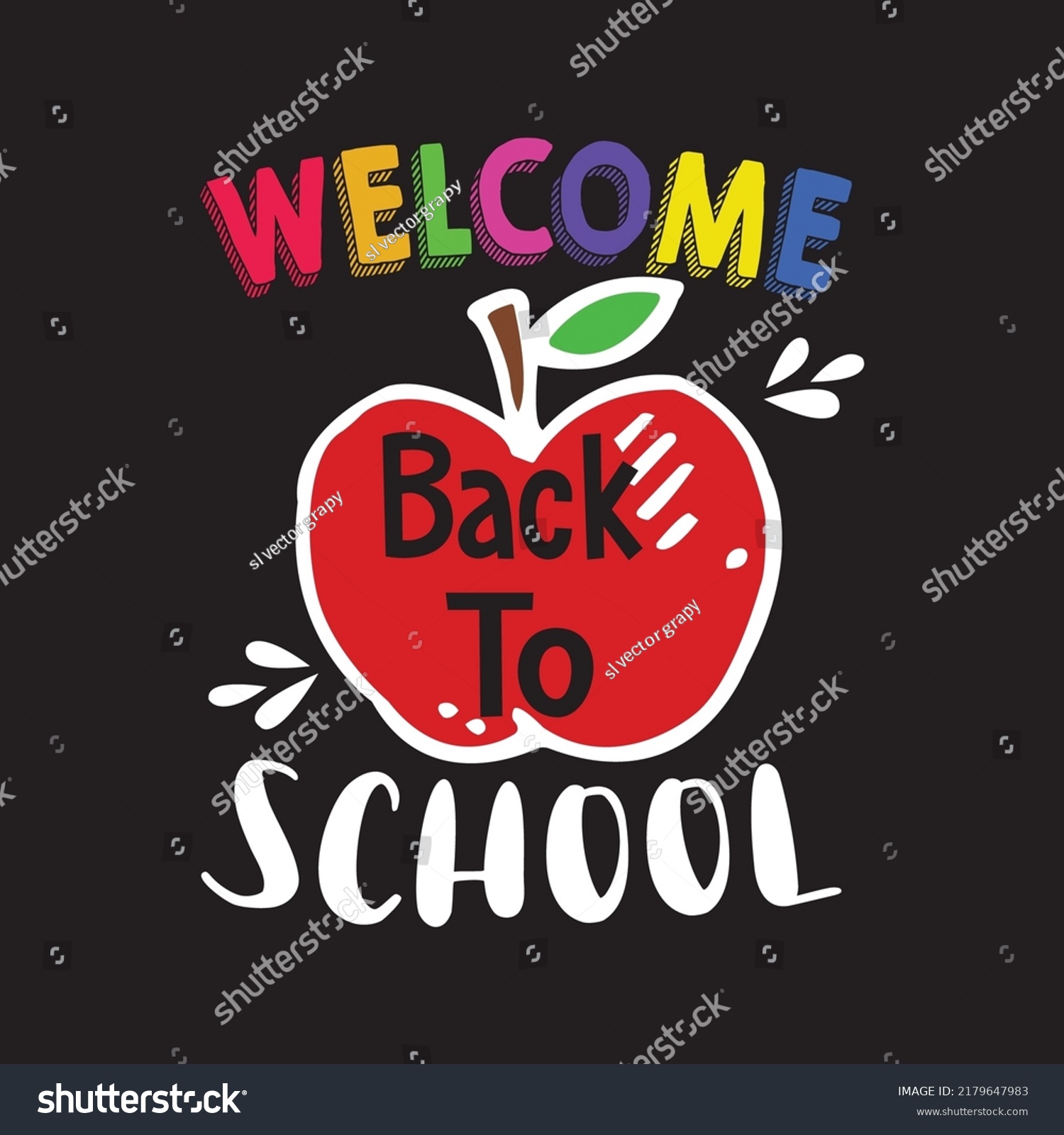 Welcome Back School T Shirt Design Stock Vector (Royalty Free ... Welcome Back School T Shirt Design Stock Vector (Royalty Free ...