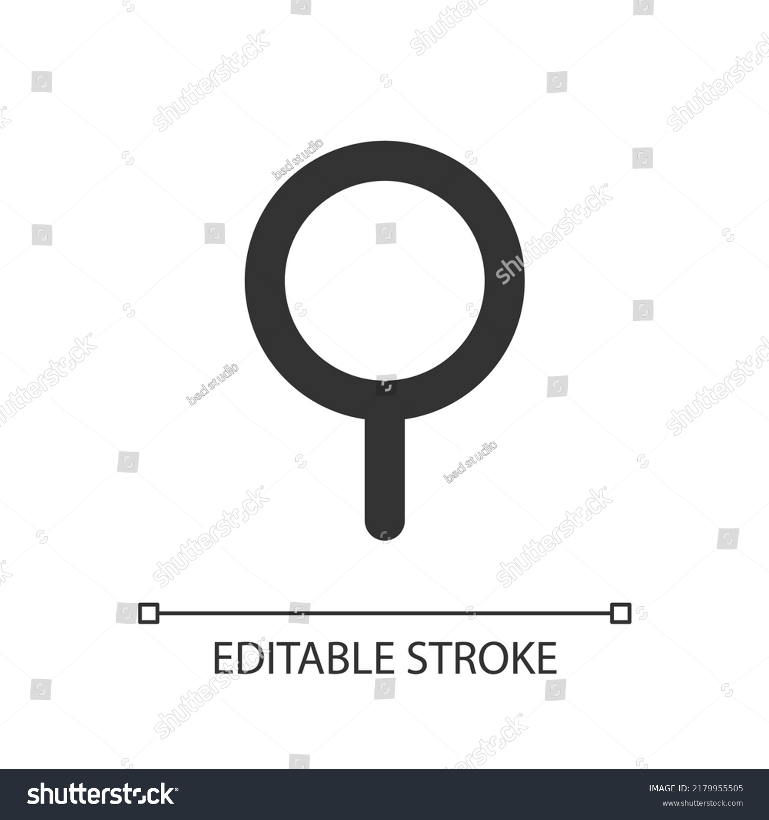 Round Pushpin Pixel Perfect Linear Ui Stock Vector (Royalty Free ... Round Pushpin Pixel Perfect Linear Ui Stock Vector (Royalty Free ...