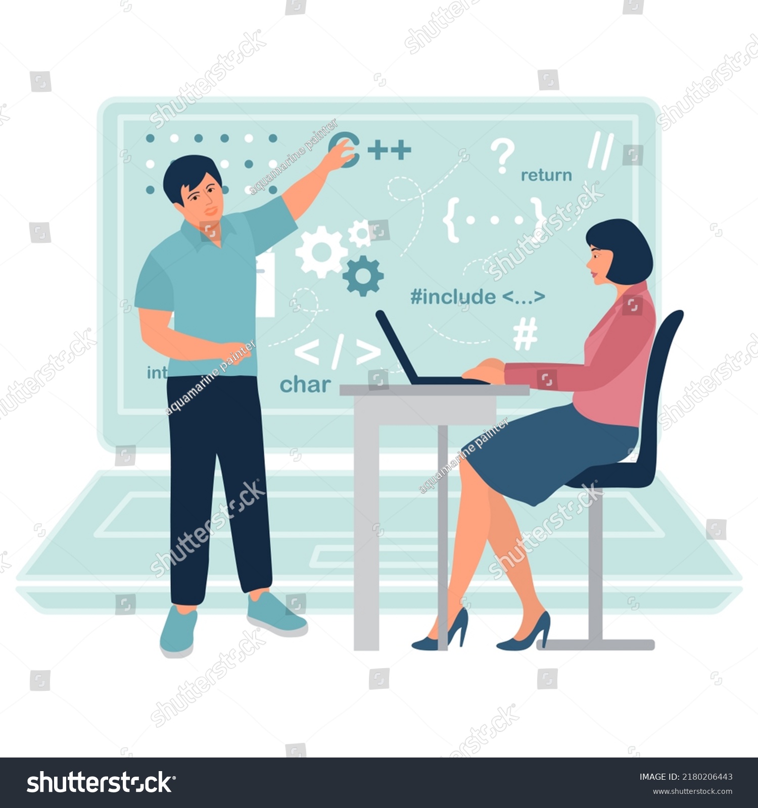 Vector Illustration Programming Languages Learning Software Stock ... Vector Illustration Programming Languages Learning Software Stock ...