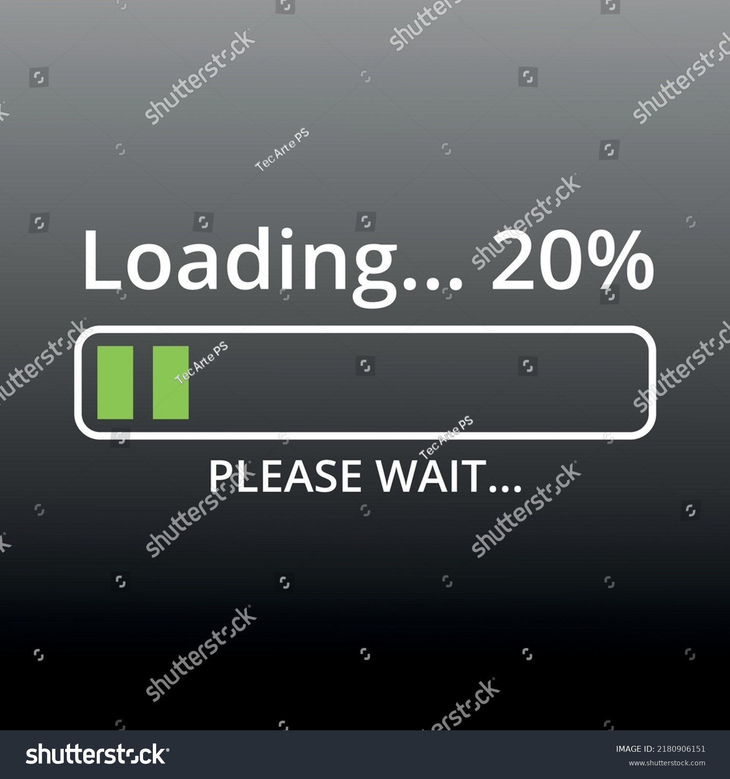Vector Loading Progress Bar Loading Icon Stock Vector (Royalty Free ...
