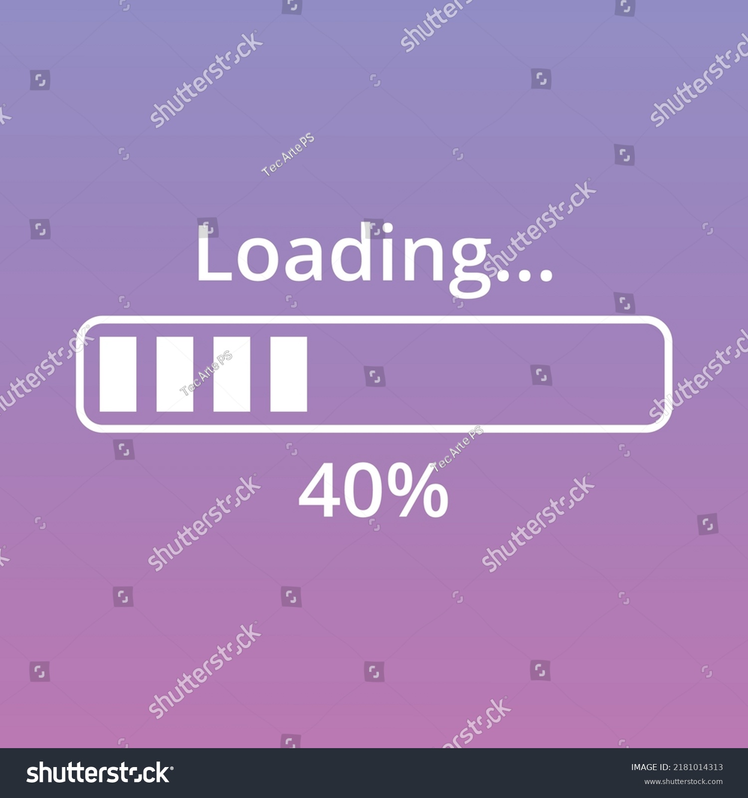 Vector Progress Loading Bar Loading Illustration Stock Vector (Royalty ...