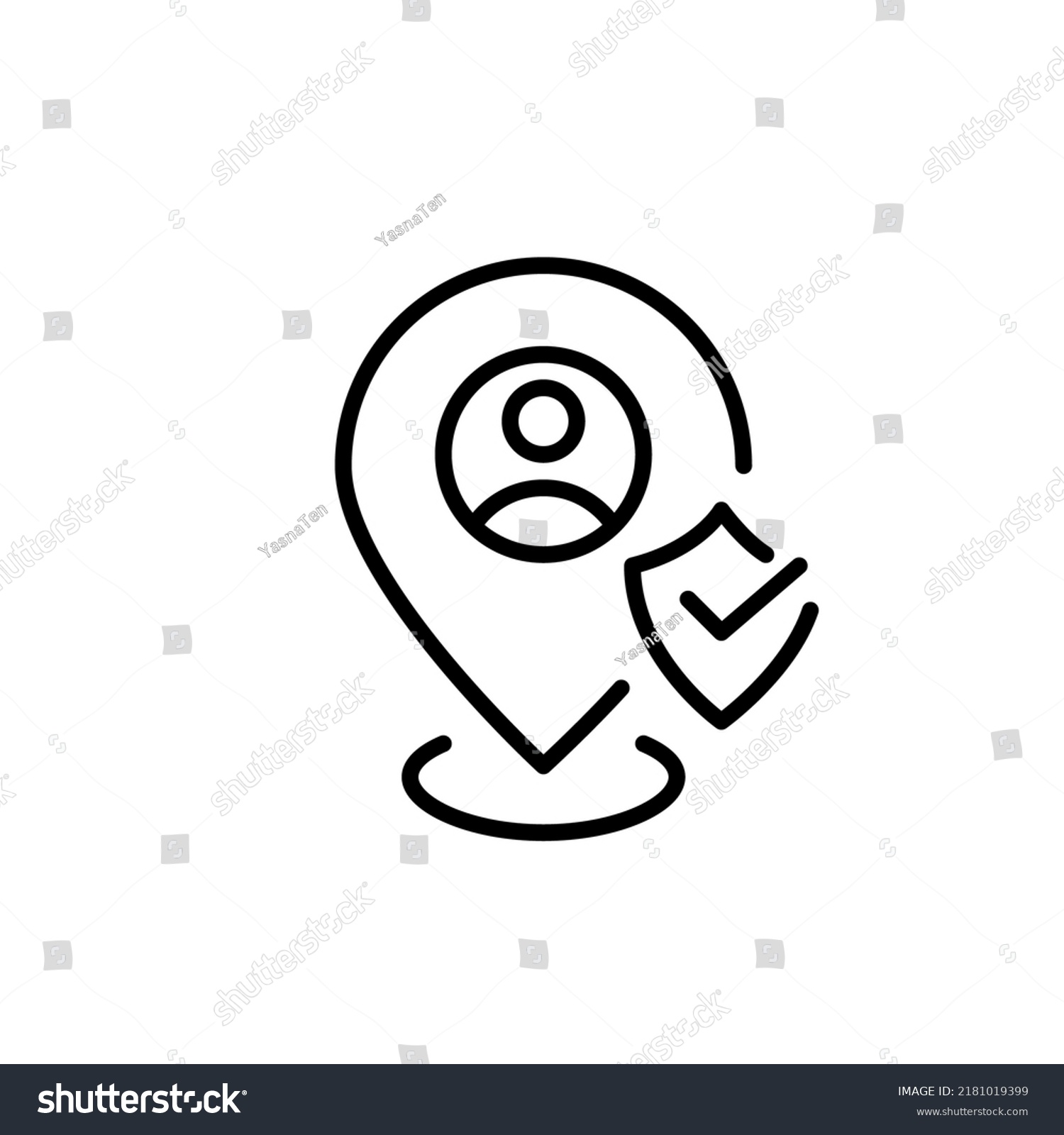 Protected User Location Pixel Perfect Editable Stock Vector (Royalty ... Protected User Location Pixel Perfect Editable Stock Vector (Royalty ...