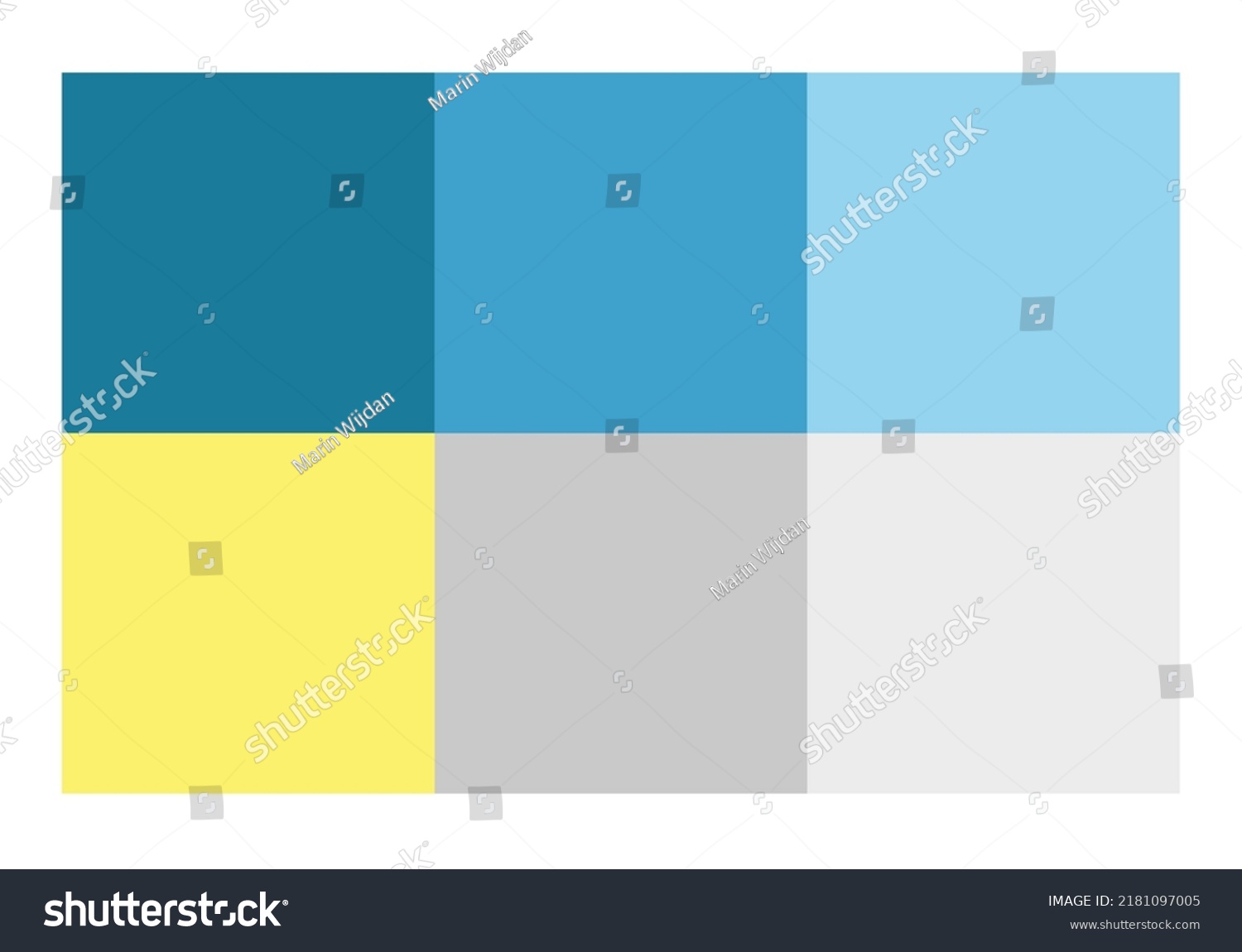 Rectangle Divided Pattern Into 6 Stock Vector (Royalty Free) 2181097005 ...