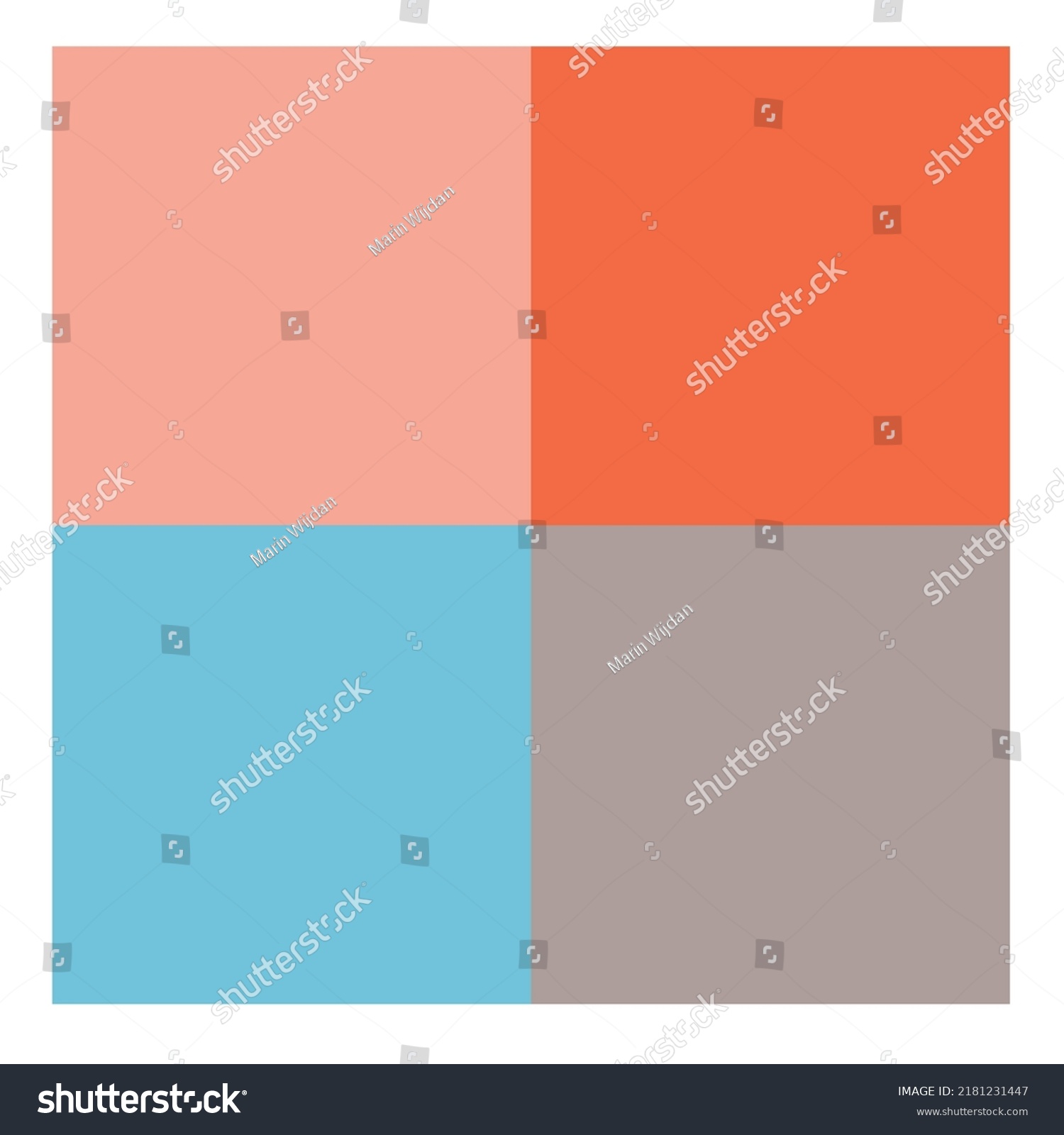 Rectangle Divided Pattern Into 4 Stock Vector (Royalty Free) 2181231447 ...