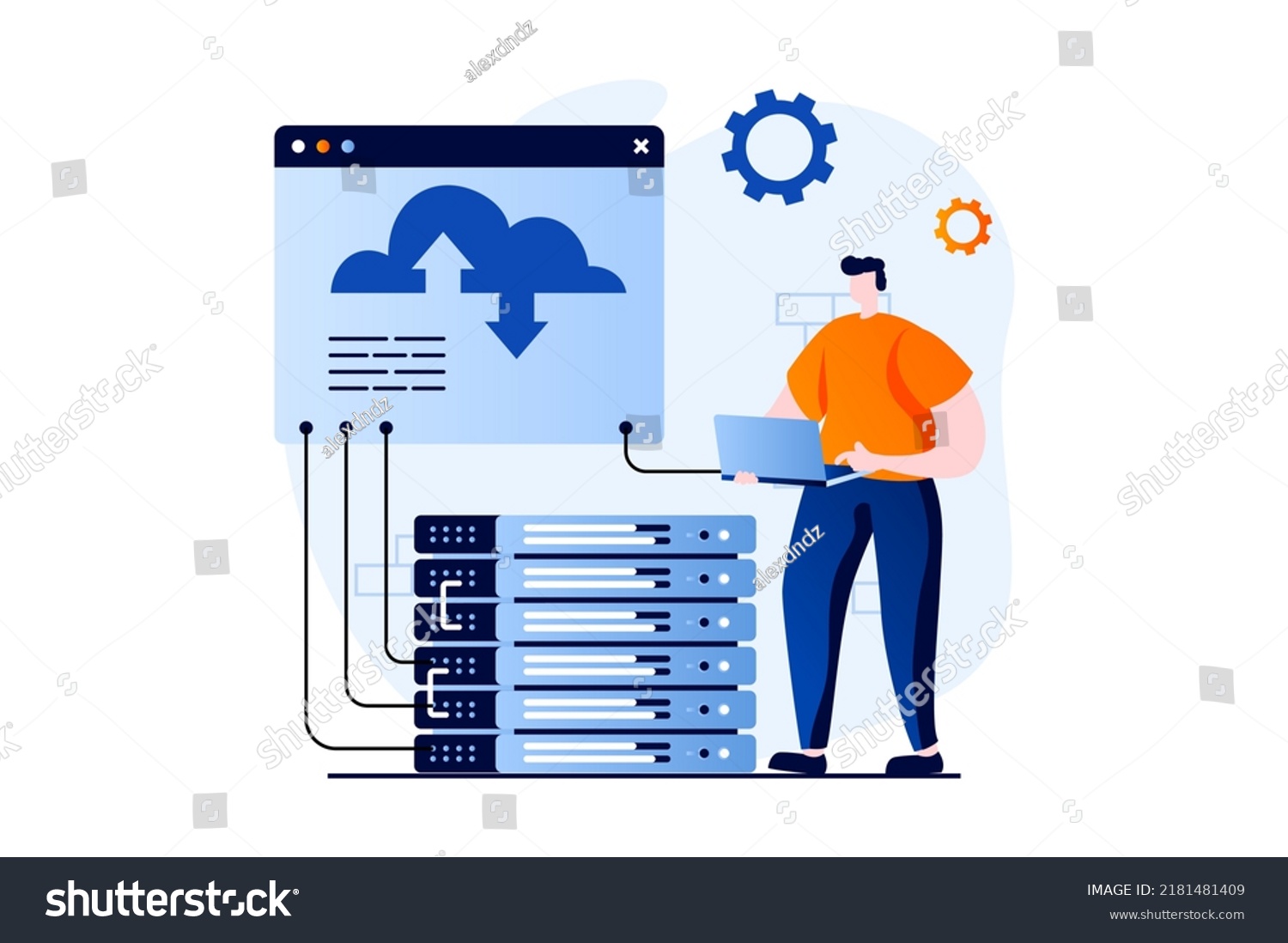 Saas Concept People Scene Flat Cartoon Stock Vector (Royalty Free ... Saas Concept People Scene Flat Cartoon Stock Vector (Royalty Free ...
